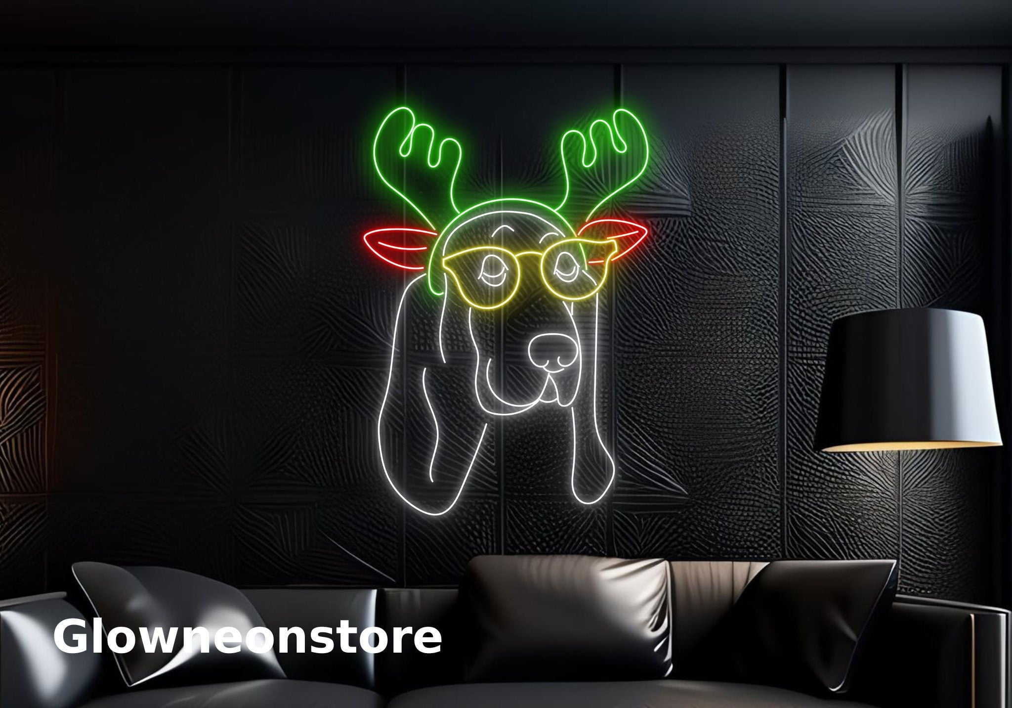 Glowneon Dog Labrador Neon Sign, Labrador Retriever Led Sign, Christmas ...