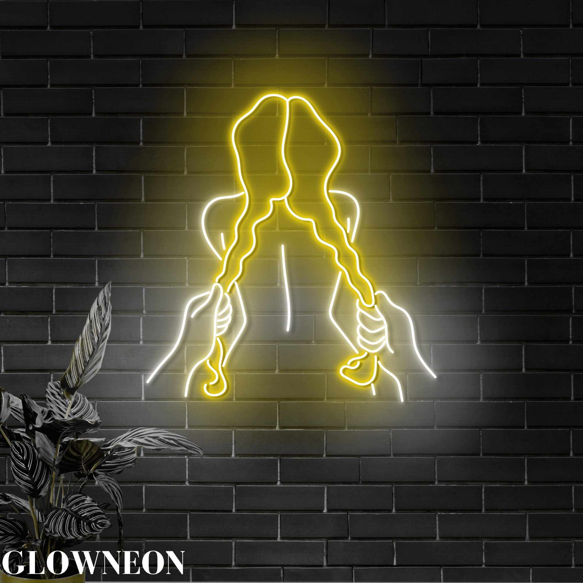 Glowneon Doggy Sex Pose Neon Sign, Sensual Couple Make Love Led Sign ...