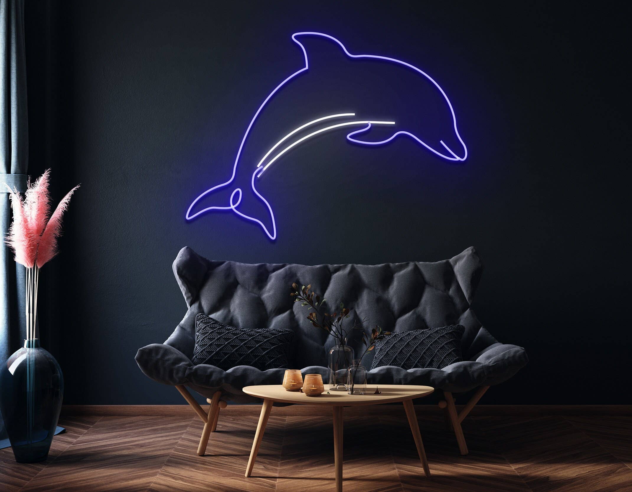 Glowneon Dolphin Neon Sign, Animal Art Sign Wall Decor - Walmart.com