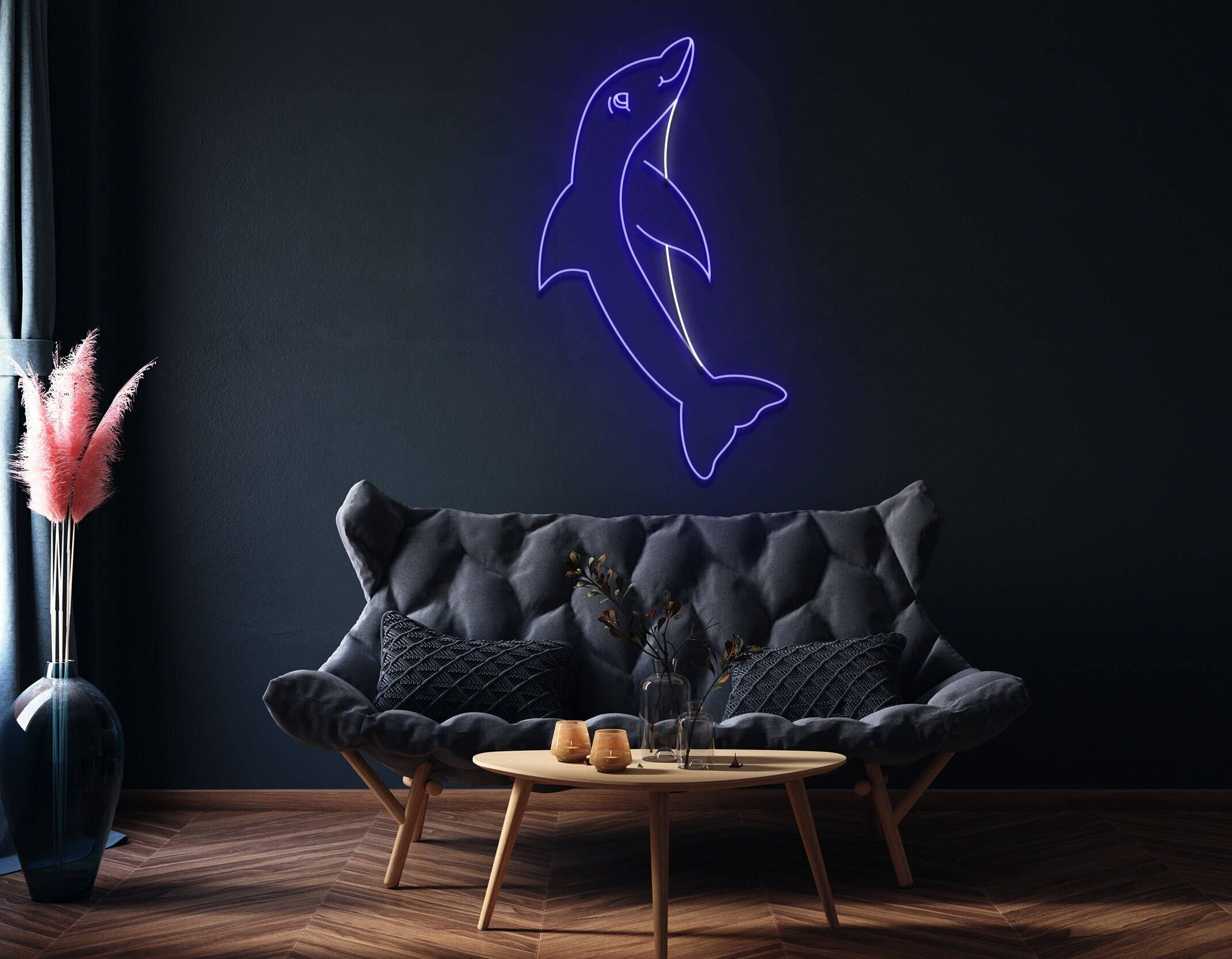 Glowneon Dolphin Neon Sign, Animal Sign Wall Decor - Walmart.com