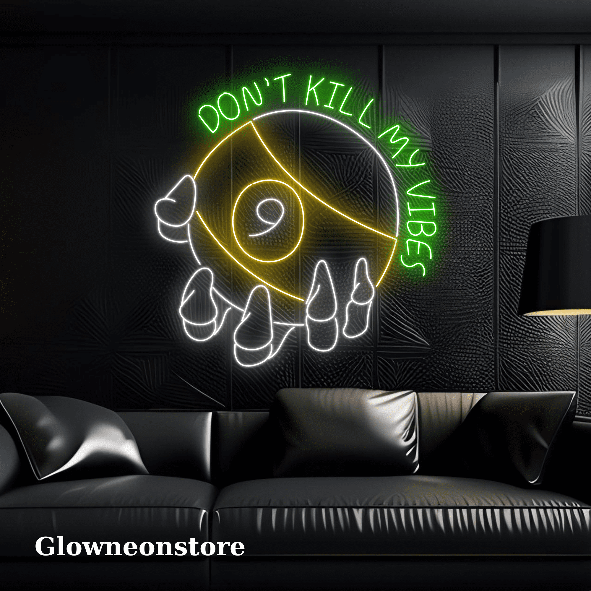 Glowneon Don't Kill My Vibes Neon Sign, Good Vibes Neon Light Decor ...