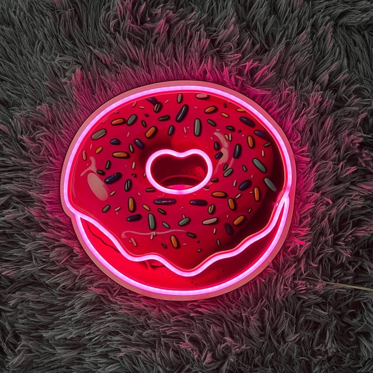 Glowneon Donut Acrylic Neon Light, Art Wall Decor Neon Sign - Walmart.com