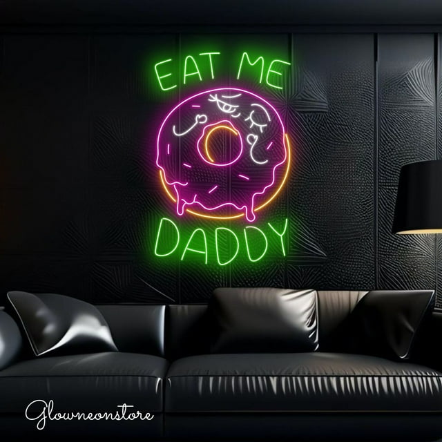 Glowneon Donut Cake Neon Sign, Donut Cake Led Sign, Welcome Open Donut ...