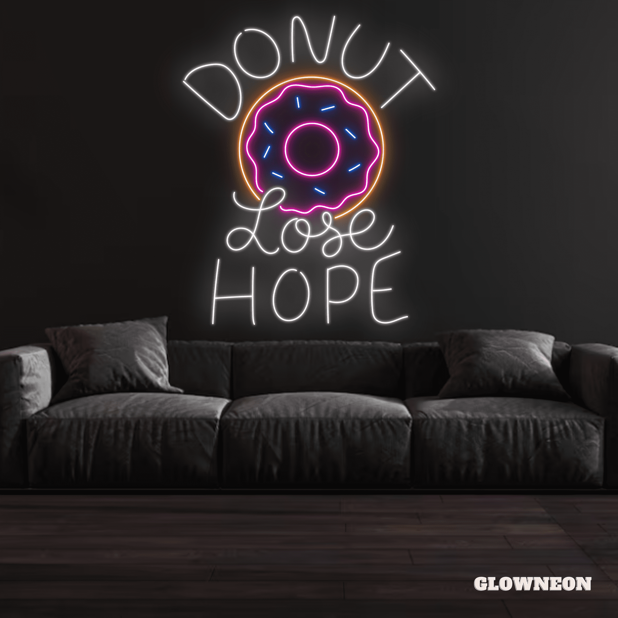 Glowneon Donut Lose Hope Neon Sign, Donut Shop Decor, Cake Shop Signs ...