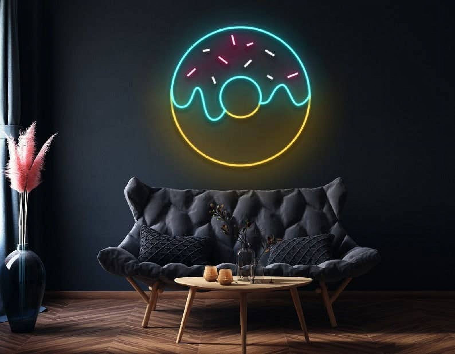 Glowneon Donut Neon Light 1, Bakery Shop Decor - Neon Sign - Walmart.com