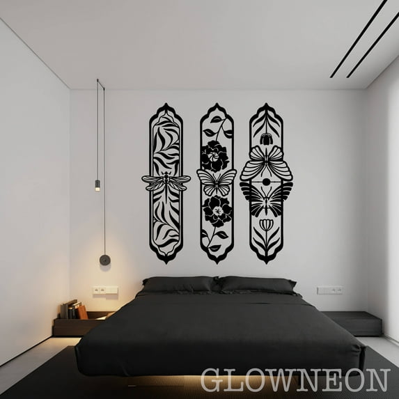 Glowneon Dragonfly Butterfly Metal Wall Art, Dragonfly Metal Decor ...