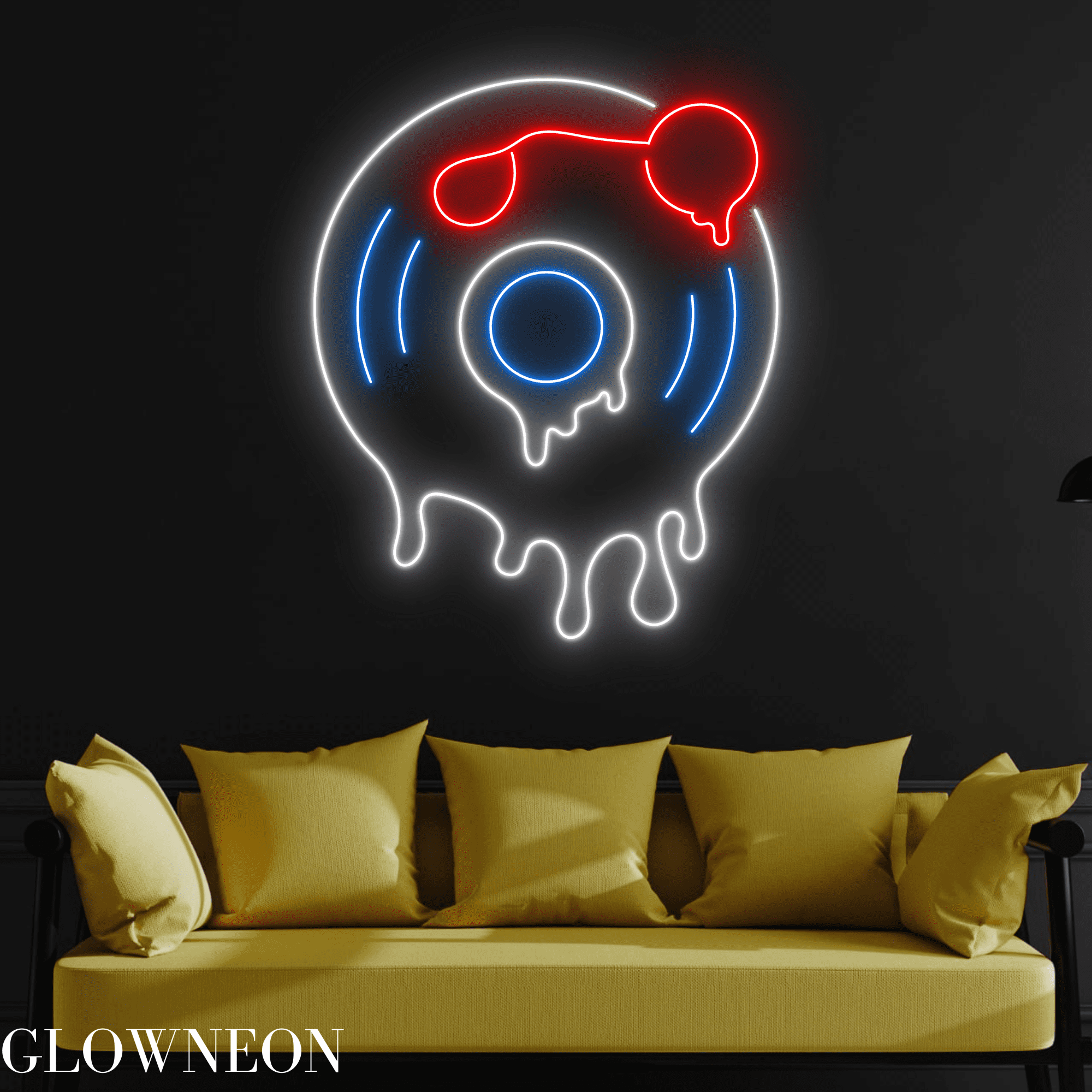 Glowneon Dripping Record Neon Sign, ?Record Led Sign, Music Bar Decor ...