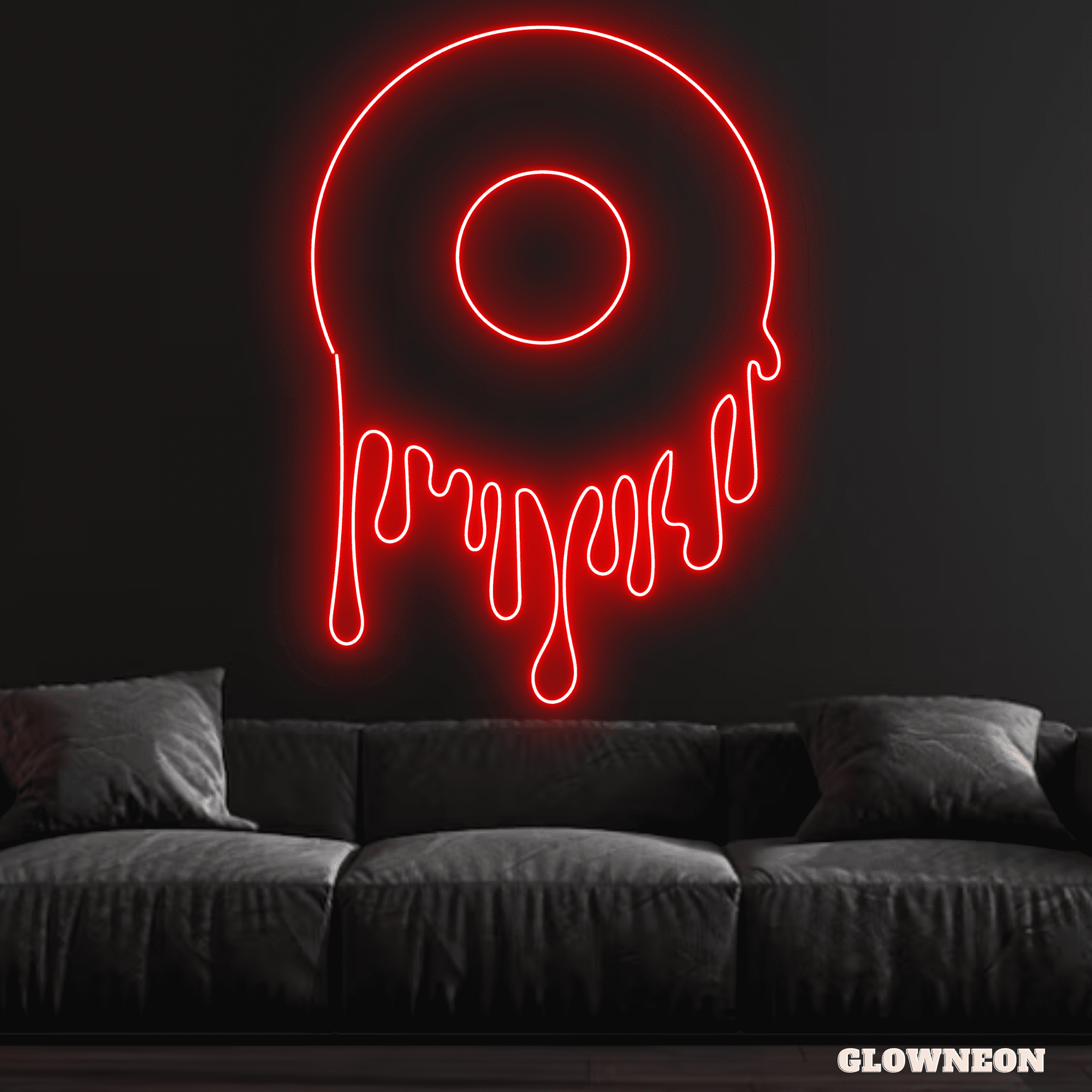 Glowneon Dripping Vinyl Record Neon Sign, Record Decor, Record Sign ...
