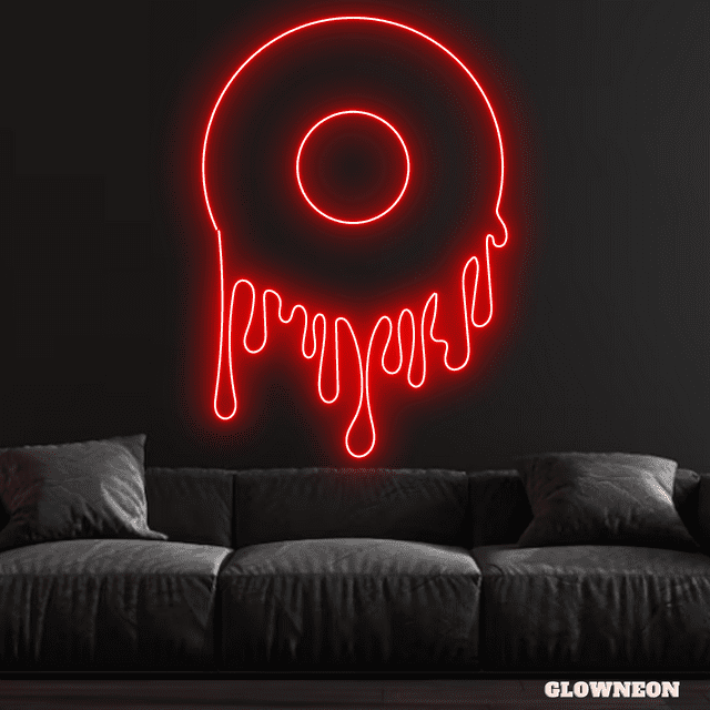 Glowneon Dripping Vinyl Record Neon Sign, Record Decor, Record Sign ...