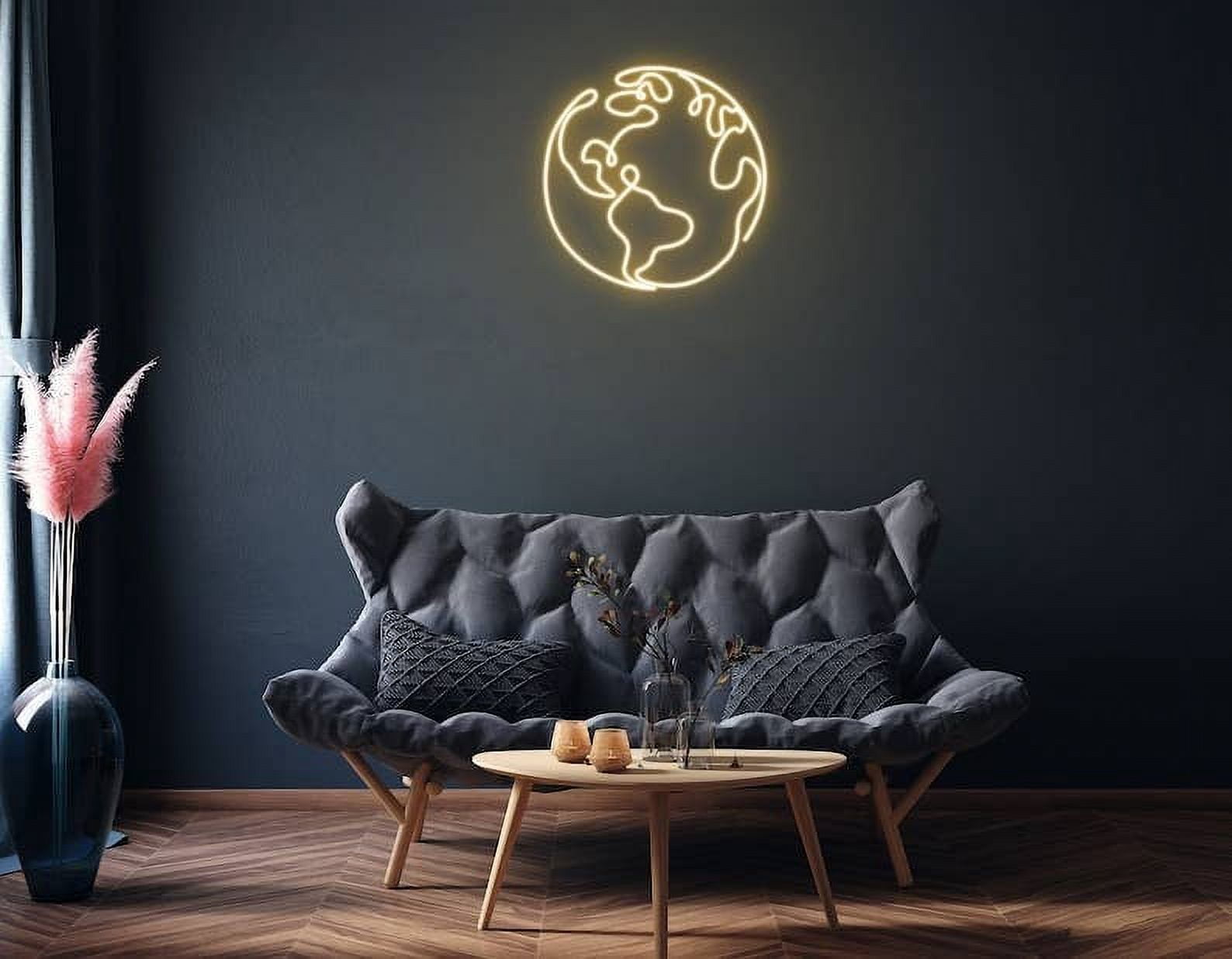 Glowneon Earth Neon Signs, Globe Led Sign - Walmart.com