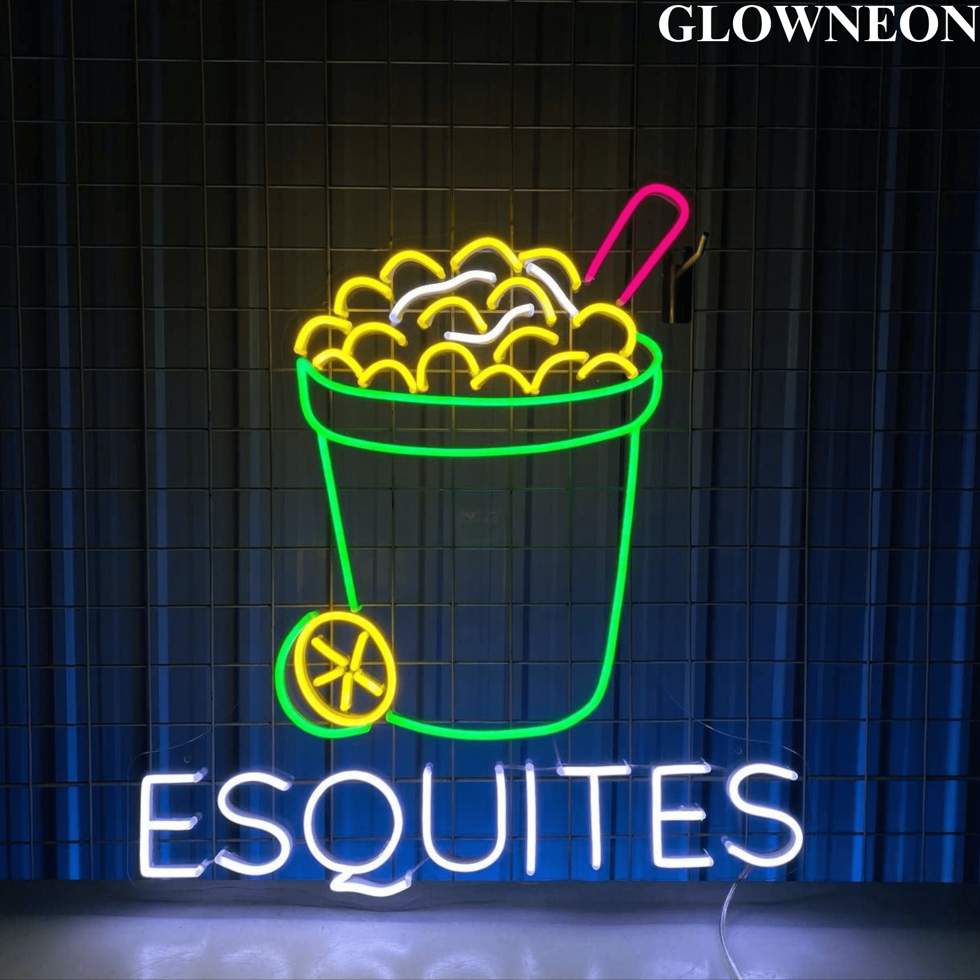 Glowneon Esquites Led Sign, Esquites Neon Sign For Mexican Shop Decor ...