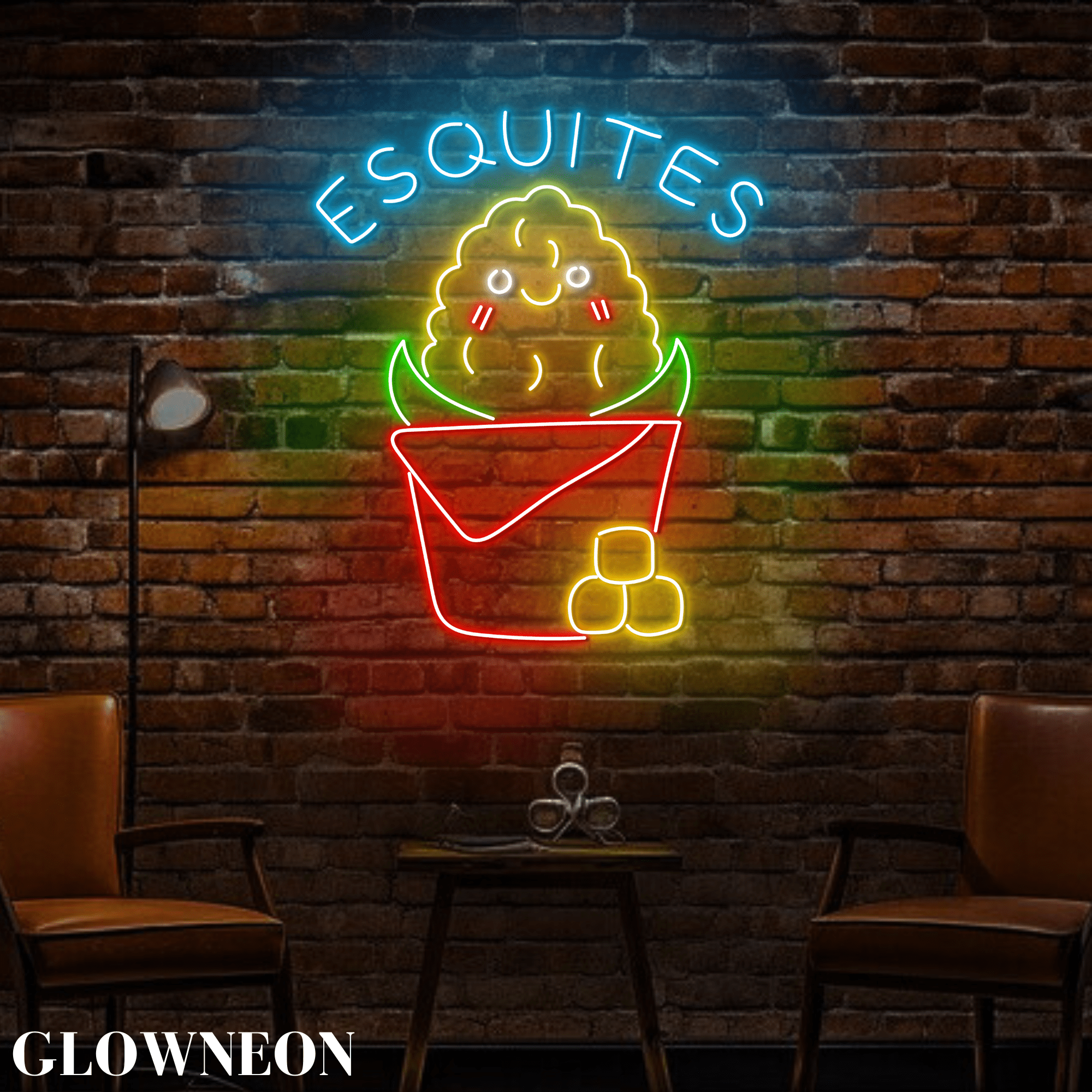 Glowneon Esquites Mexican Neon Led Sign, Mexican Restaurant Wall Art ...