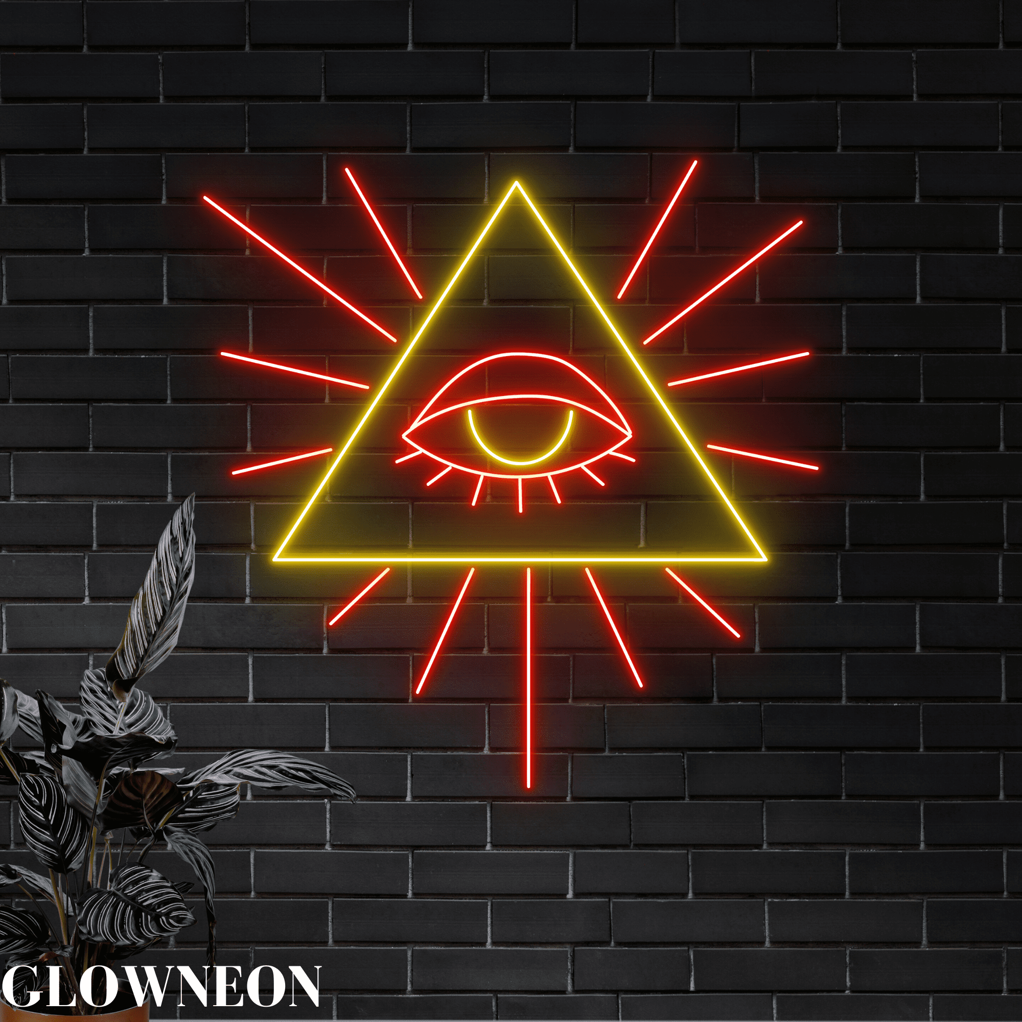 Glowneon Eye Of Horus Led Sign, Evil Eye Neon Sign, Abstract Eye Art ...