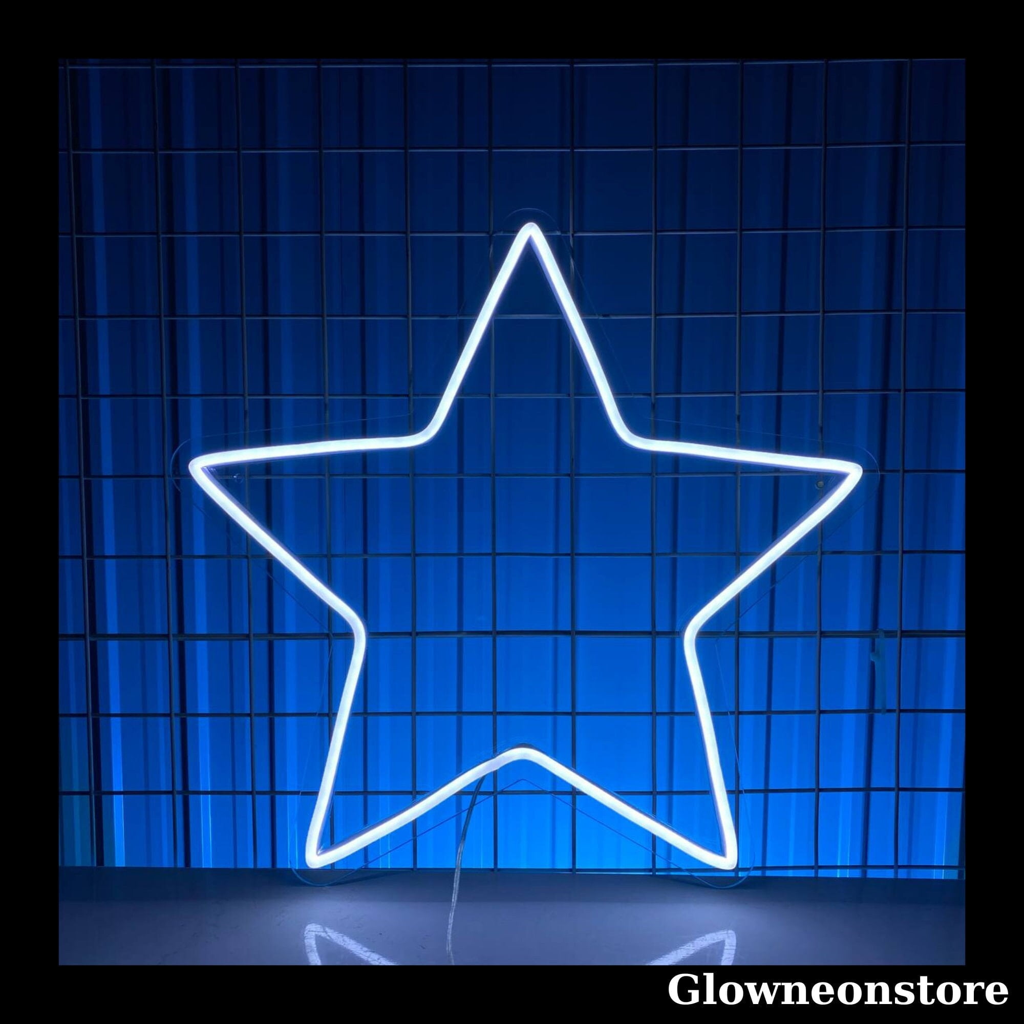 Glowneon Flashing Star Neon Sign, Star Led Sign, Star Space Kid Room ...