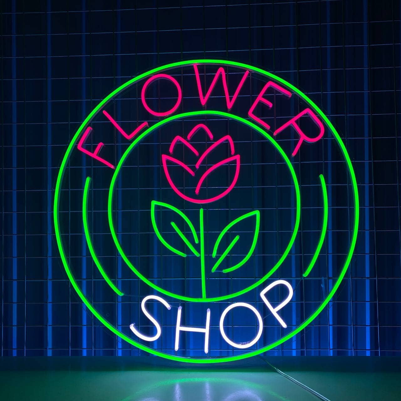 Glowneon Flower Shop Neon Sign, Floral Shop Led Light, Garden Decor ...