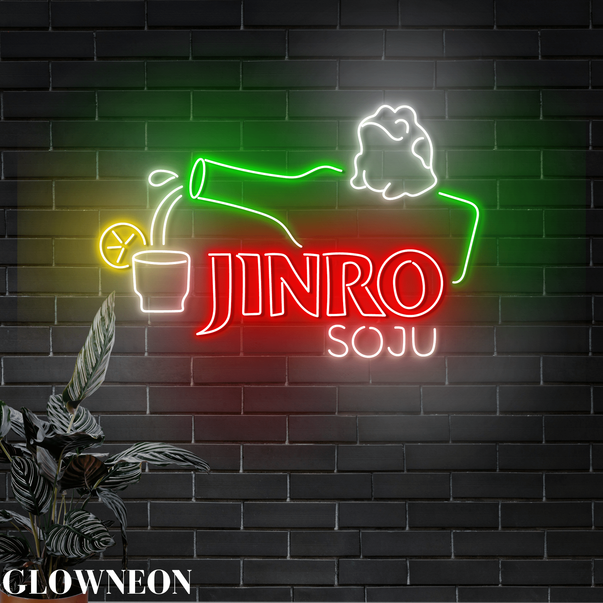 Glowneon Frog Soju Wall Decor, Soju Bar Neon Sign, Korean Bar Decor ...