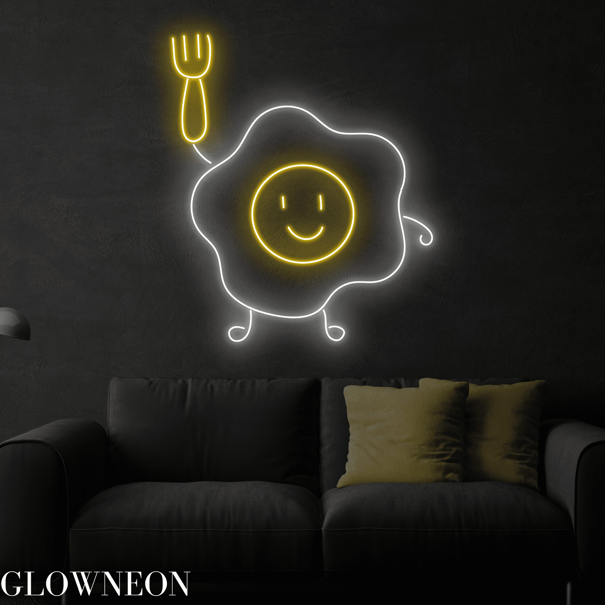 Glowneon Funny Egg Neon Sign, Funny Egg Led Sign, ?Kitchen Led Light ...