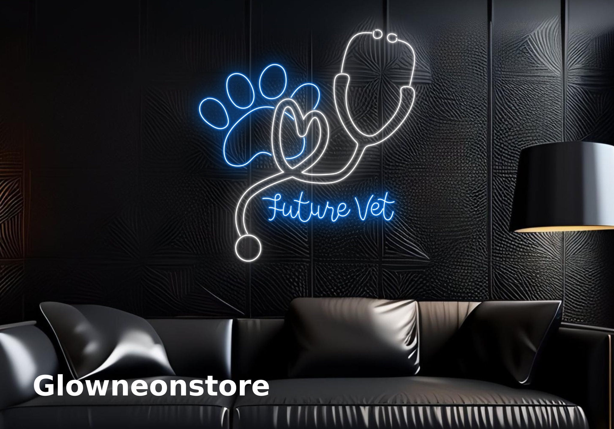 Glowneon Future Vet Neon Sign, Vet Led Light, Animal Future Vet Sign ...