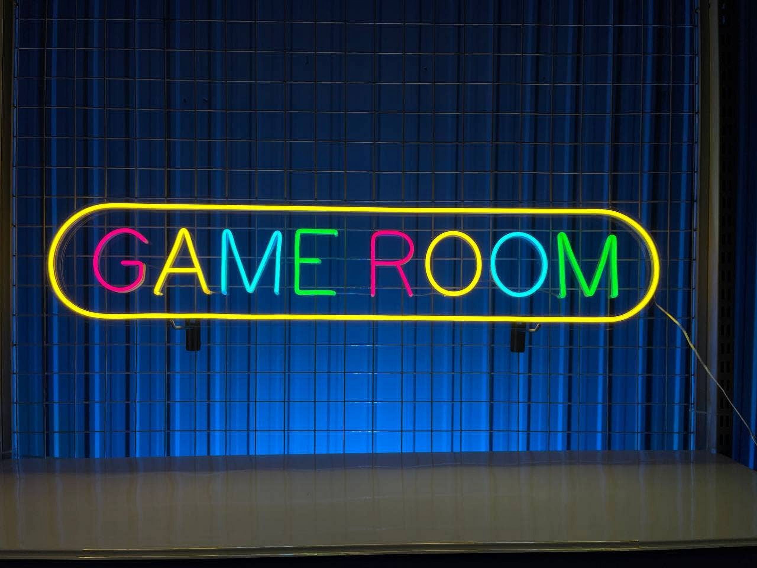 Glowneon Game Room Neon Sign, Arcade Store Long-lasting Wall Decor ...