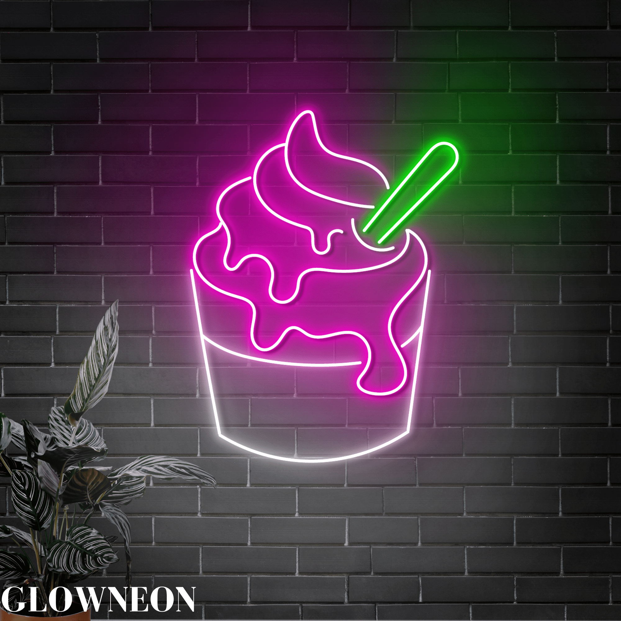 Glowneon Gelato Neon Sign, Gelato Ice Cream Led Sign, Ice Cream Sign ...