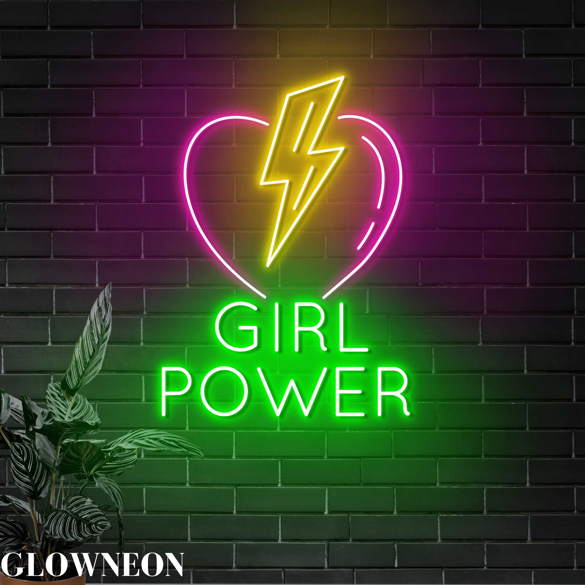 Glowneon Girl Power Neon Sign, Girl Club Wall Led Decor, Gift For Her ...