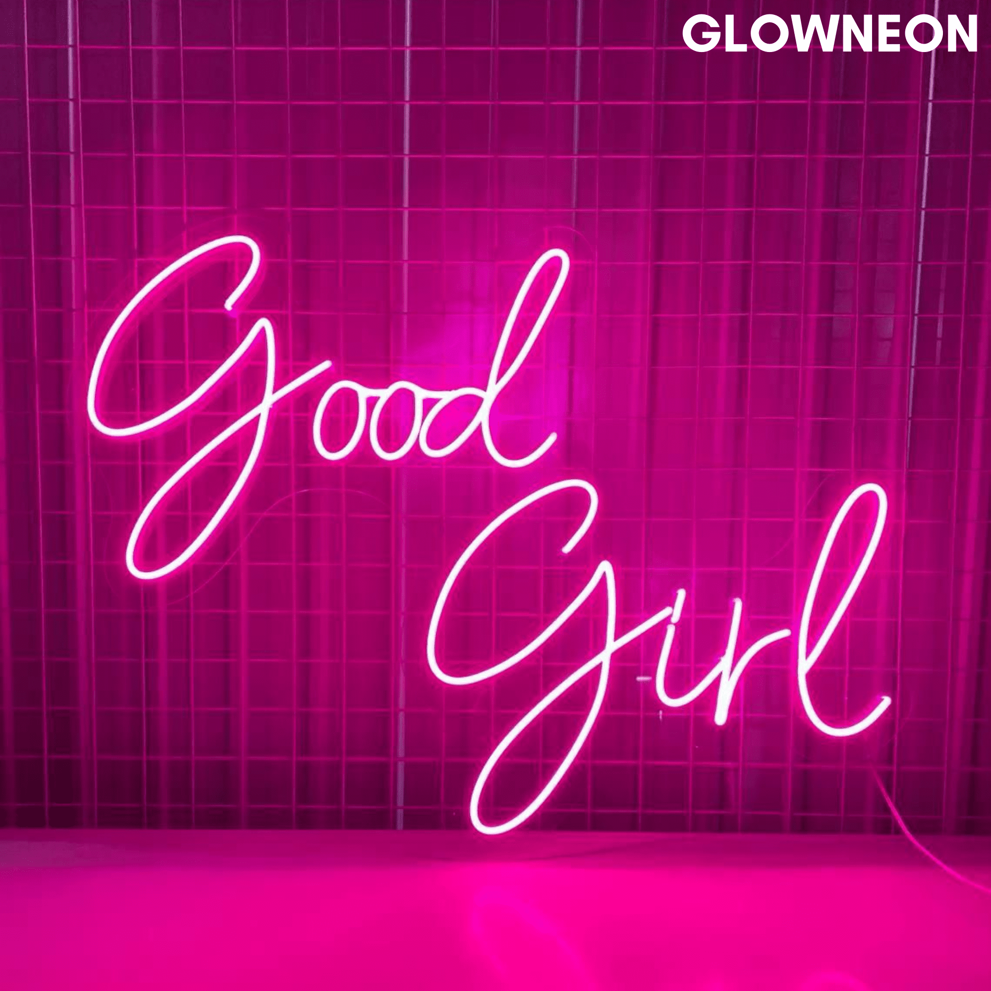 Glowneon Good Girl Neon Sign, Girl Room Led Sign, Woman Lady Light ...