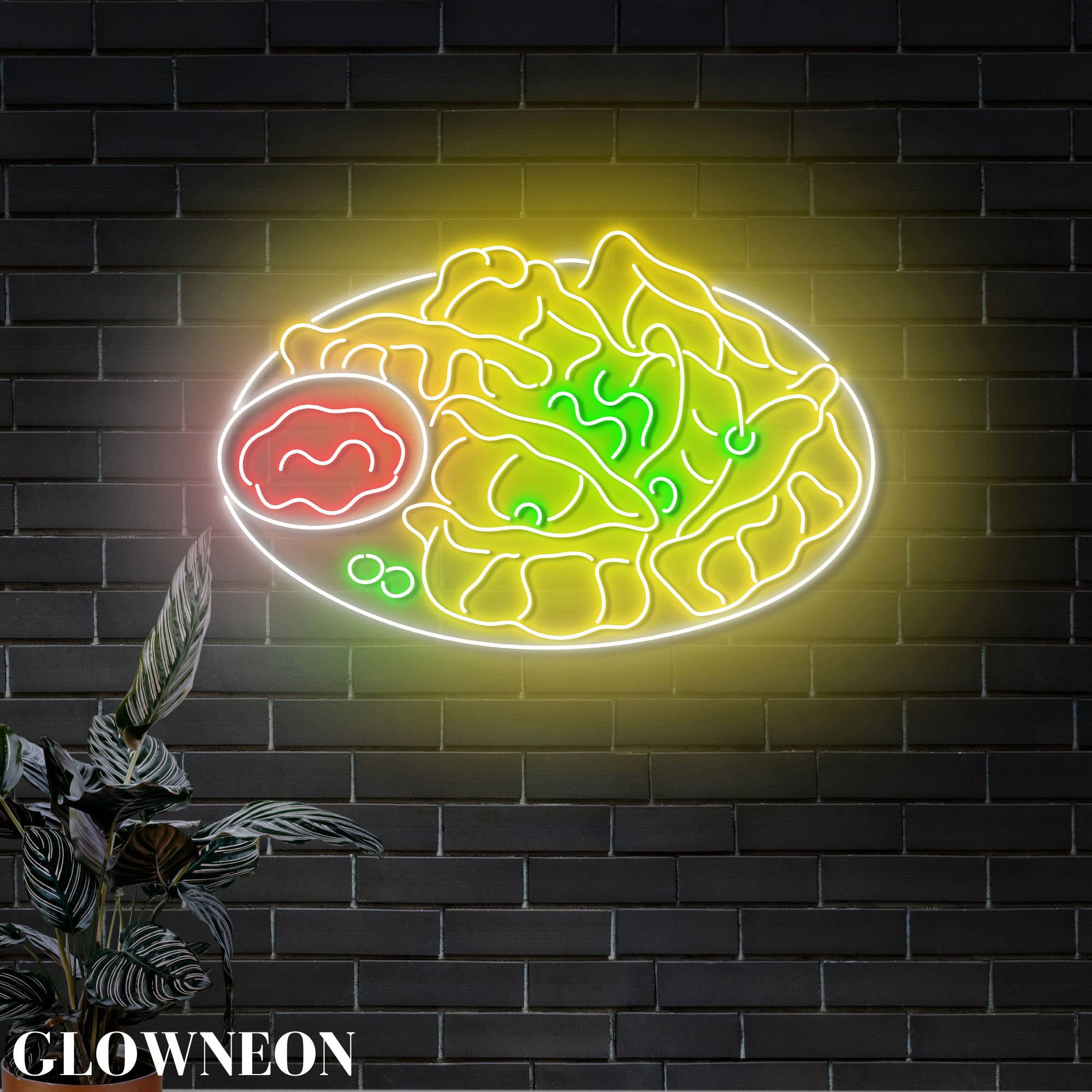 Glowneon Gyoza Wall Led Sign, Japanese Gyoza Restaurant Neon Wall Art ...