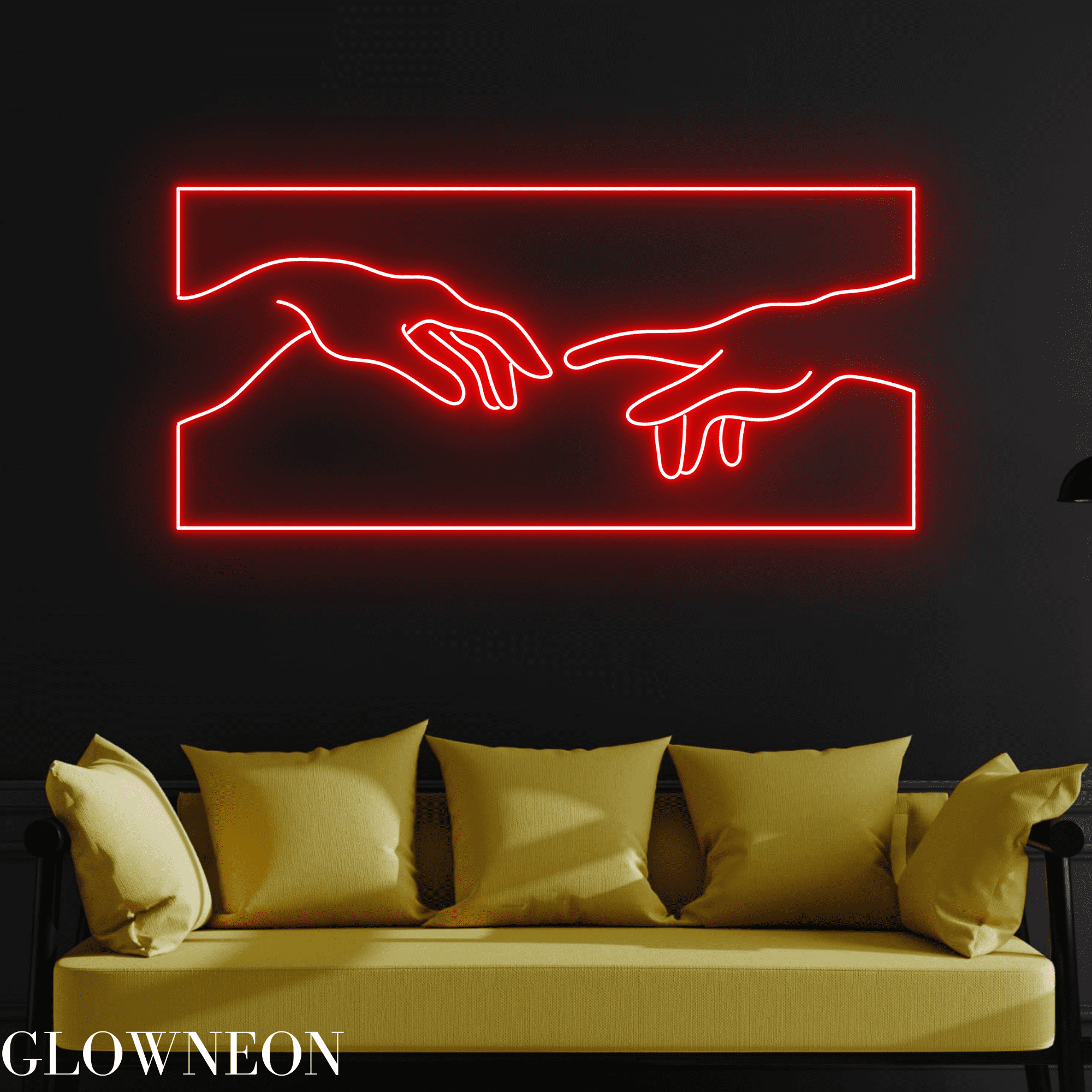 Glowneon Hands Of God Neon Sign, Christian Hand Of God Wall Led Decor ...