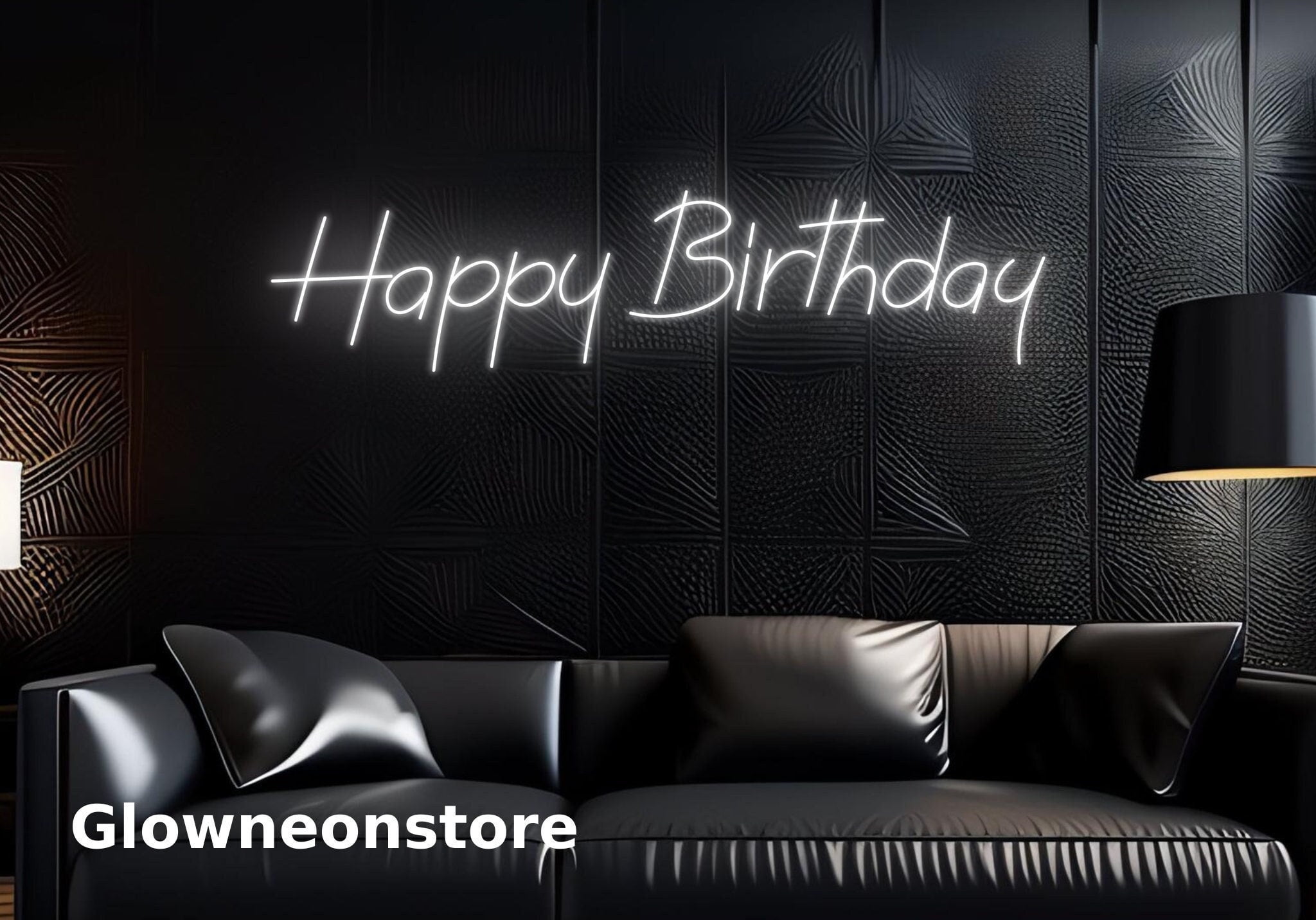 Glowneon Happy Birthday Neon Sign, Birthday Quotes Sign, Birthday Party ...