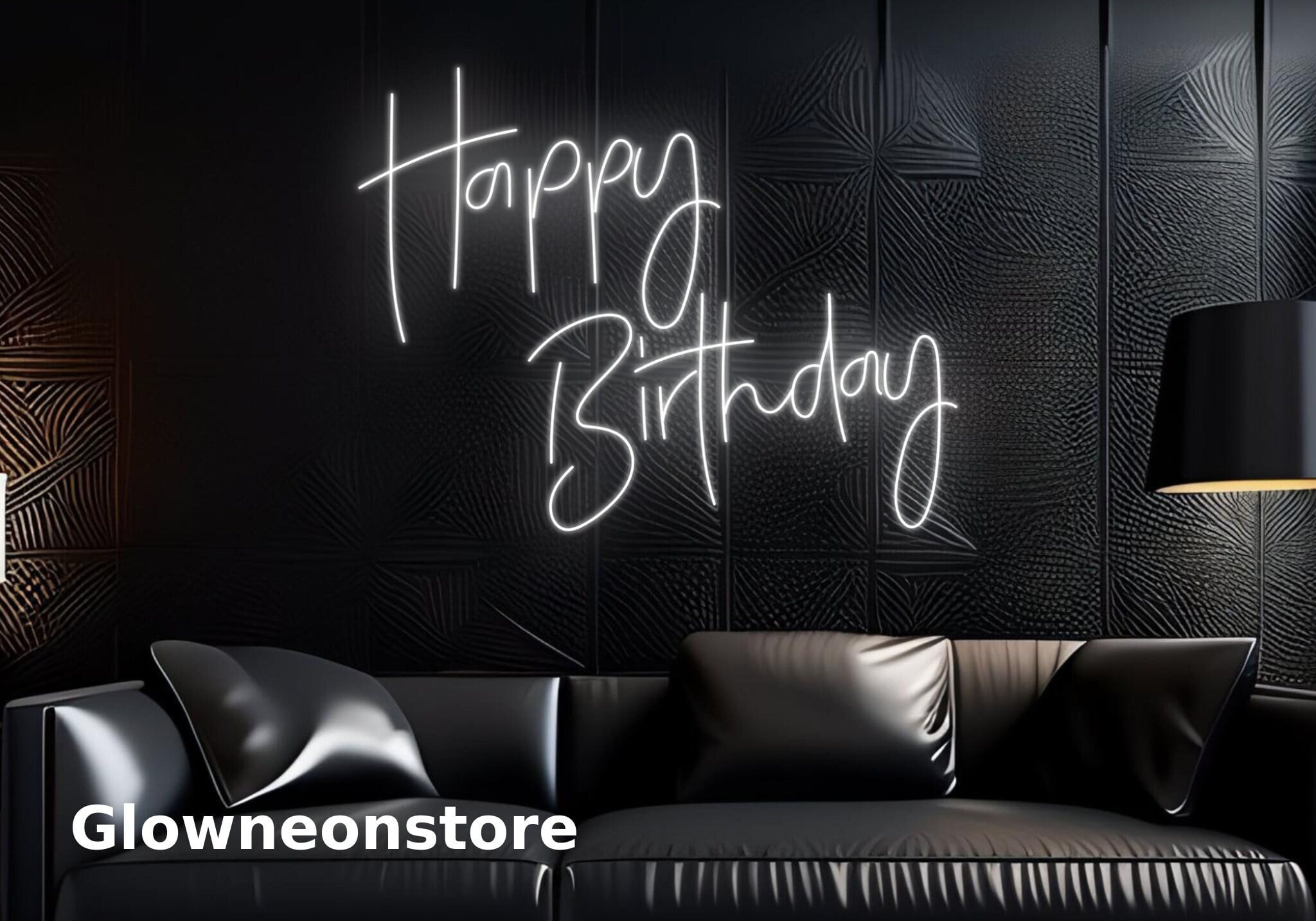 Glowneon Happy Birthday Neon Sign, Happy Birthday Led Light, Birthday ...