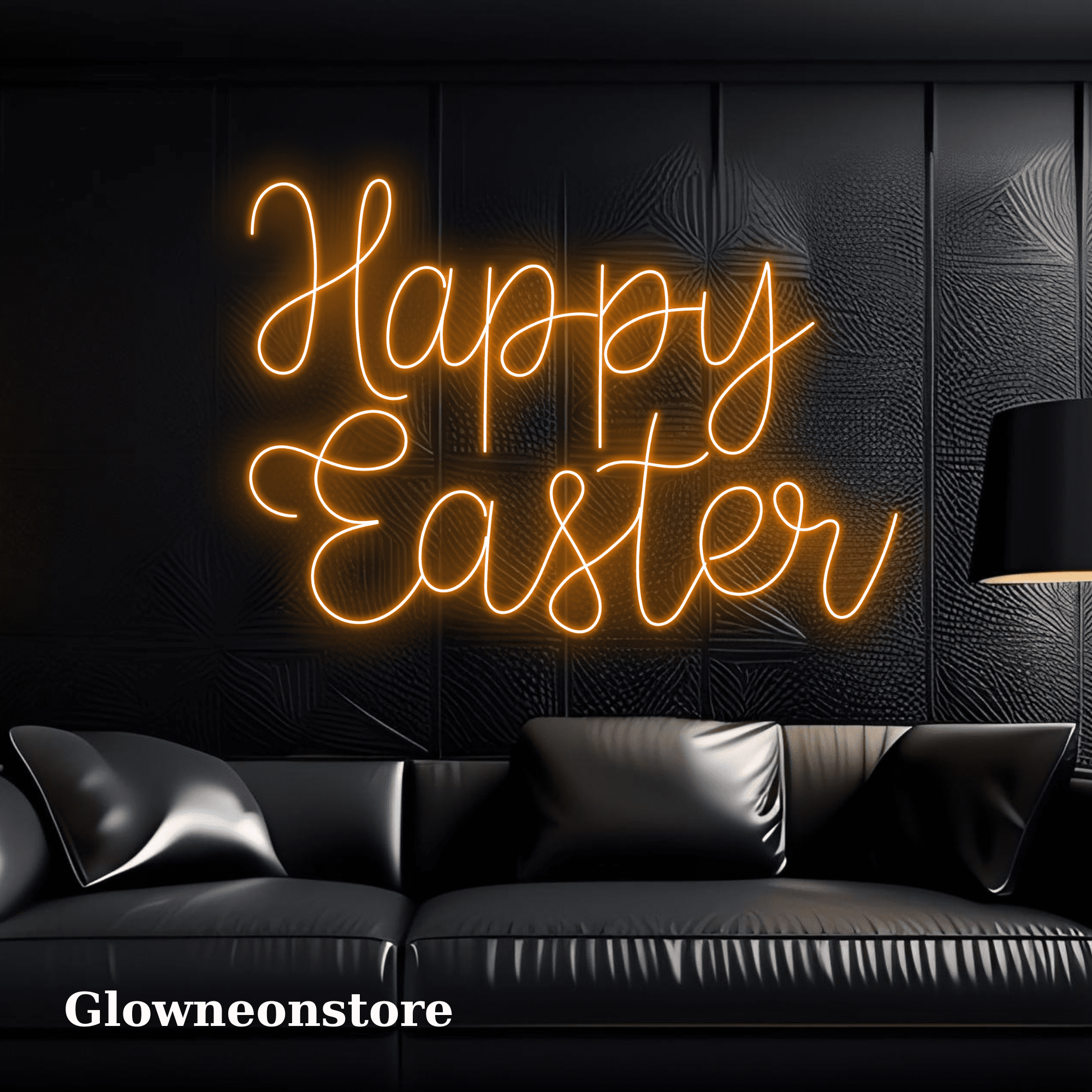 Glowneon Happy Easter Letter Neon Sign, Happy Easter Sign Decoration ...