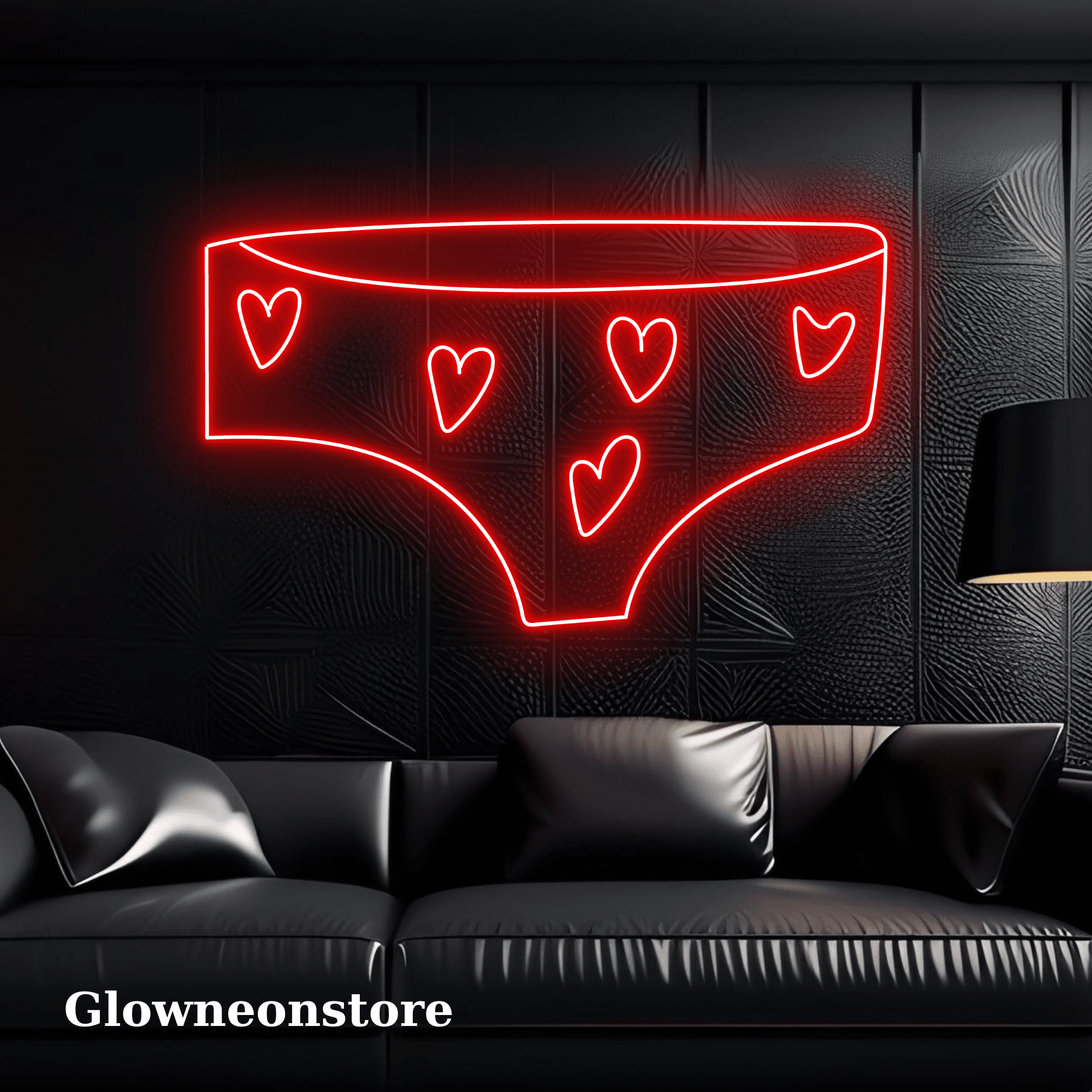 Glowneon Heart Underwear Neon Sign, Heart Underwear Led Light - Walmart.com