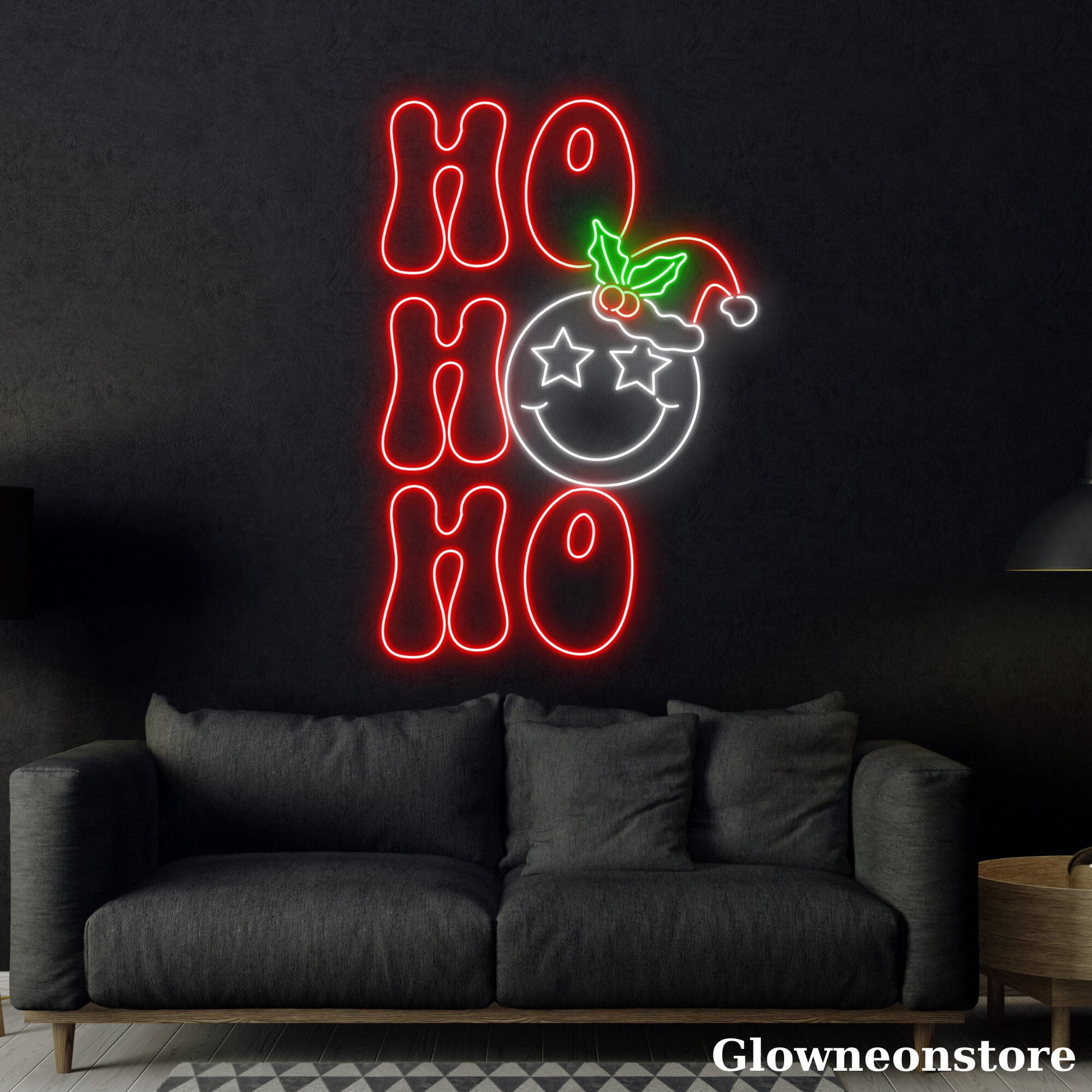 Glowneon Hohoho Neon Sign, Hohoho Led Sign, Hohoho Led Light, Hohoho ...