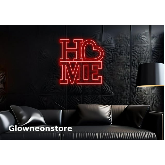 Glowneon Home Neon Sign, Home Led Light, Home Sweet Home Neon Sign ...