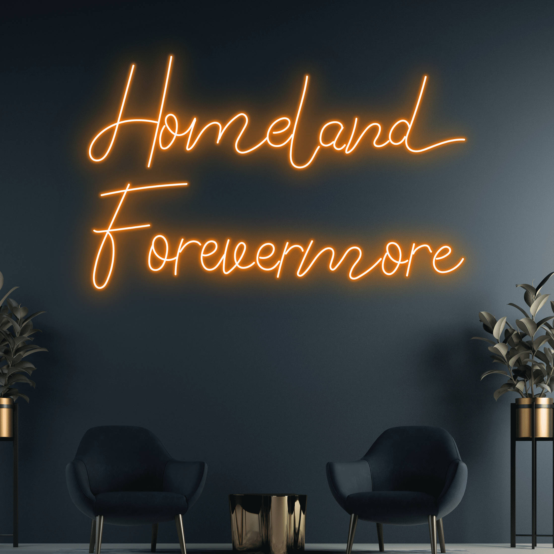Glowneon Homeland Forever More Neon Sign, Long-lasting Wall Decor ...