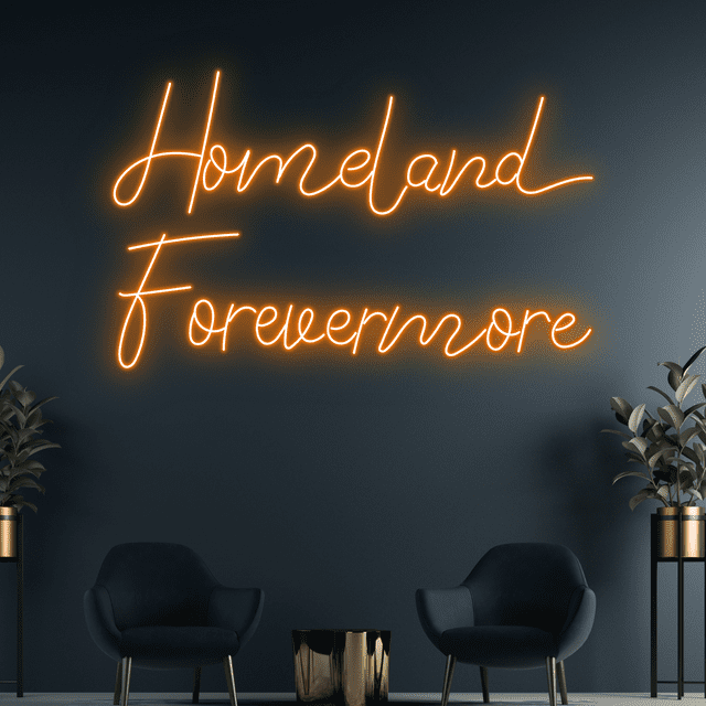 Glowneon Homeland Forever More Neon Sign, Long-lasting Wall Decor ...