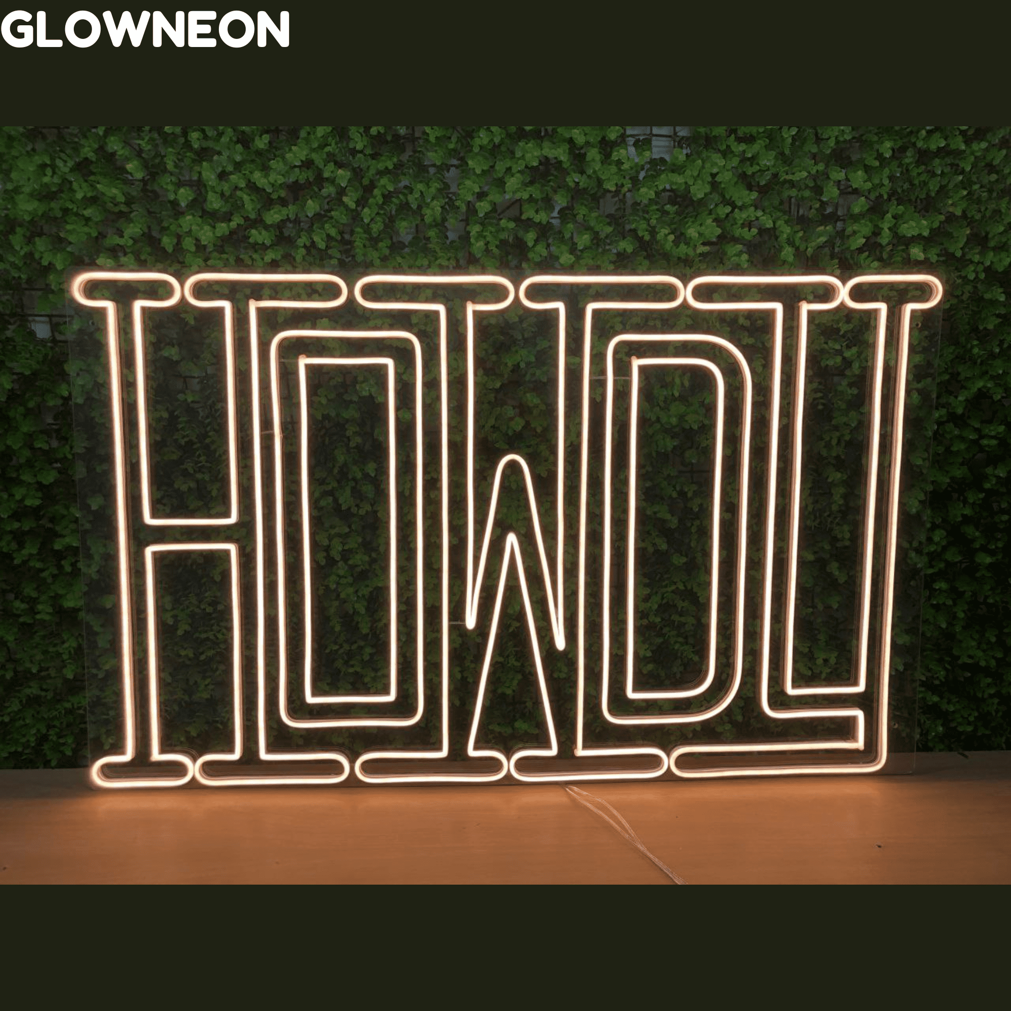 Glowneon Howdy Neon Sign, Howdy Cowboy Led Sign, Texas Cowboy Bar Art ...