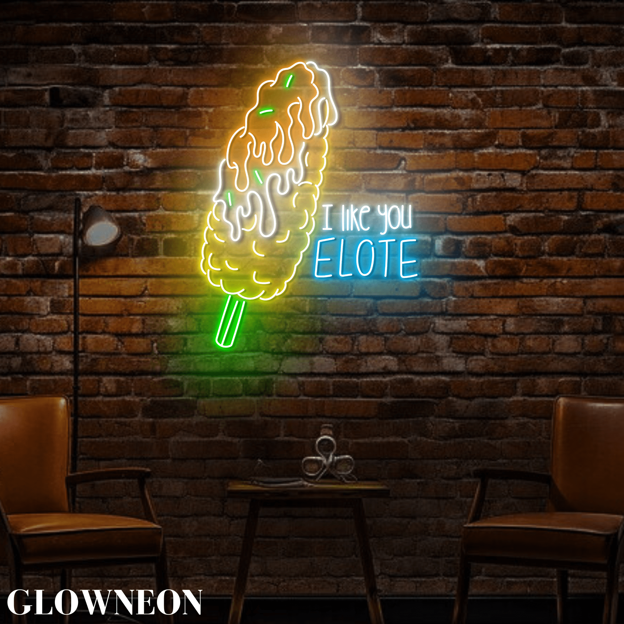 Glowneon I Like You Elote Led Wall Art, Elote Mexican Restaurant Sign ...