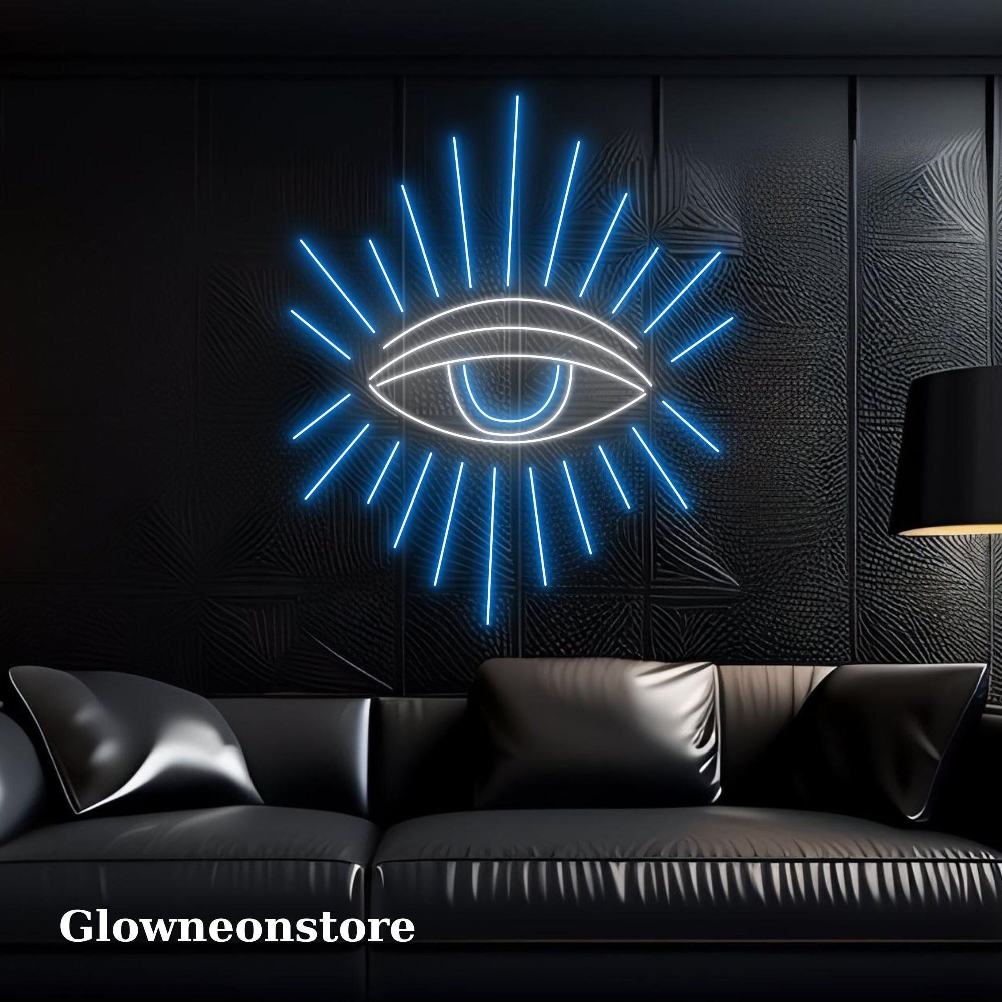 Glowneon Illuminati Eyes Neon Sign, Evil Eye Led Light, Handmade Evil ...