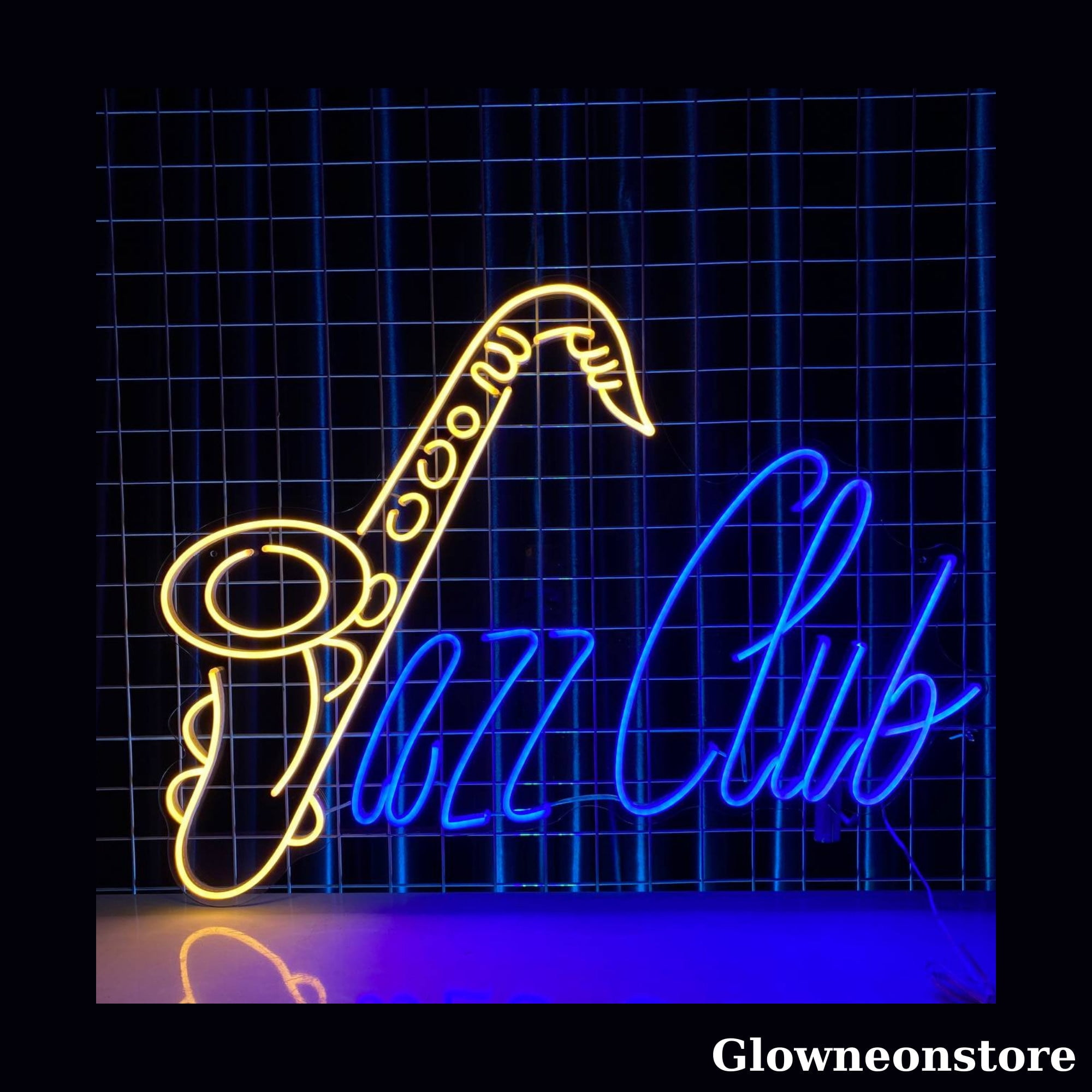 Glowneon Jazz Club Neon Sign, Jazz Club Led Sign, Music Neon Sign, Live ...
