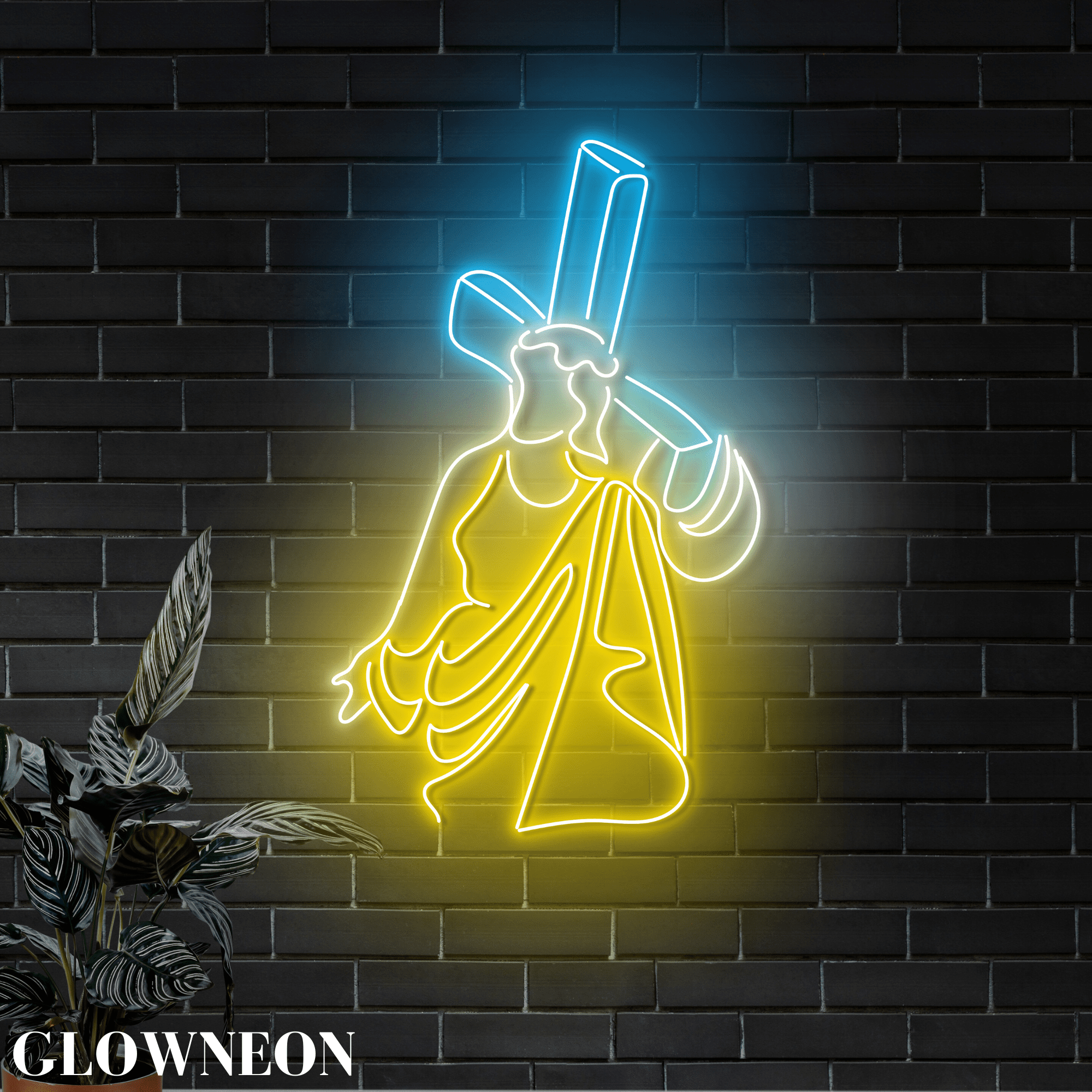 Glowneon Jesus Christ Cross Led Sign, Christmas Jesus Cross Wall Art ...