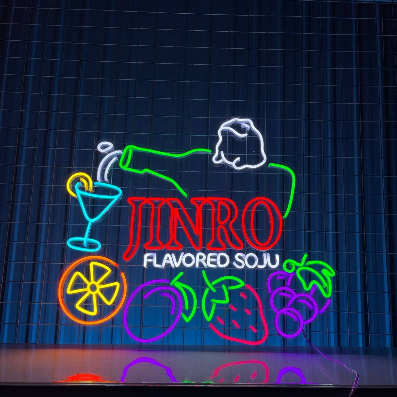Glowneon Jinro Soju Neon Sign, Korean BBQ Wall Decor Signboard ...