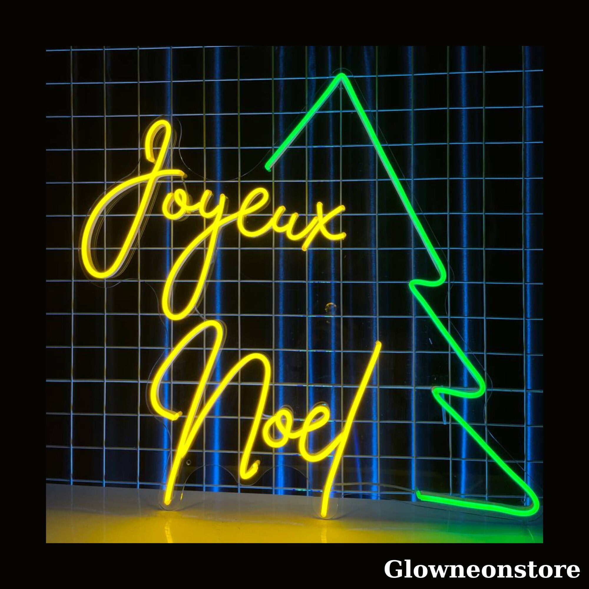 Glowneon Joyeux Noel Neon Sign, Merry Christmas LED Sign, Christmas ...