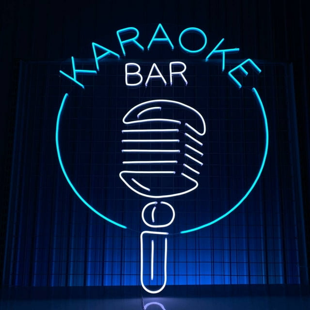Glowneon Karaoke Bar Neon Sign, Karaoke Studio Signboard Decor ...