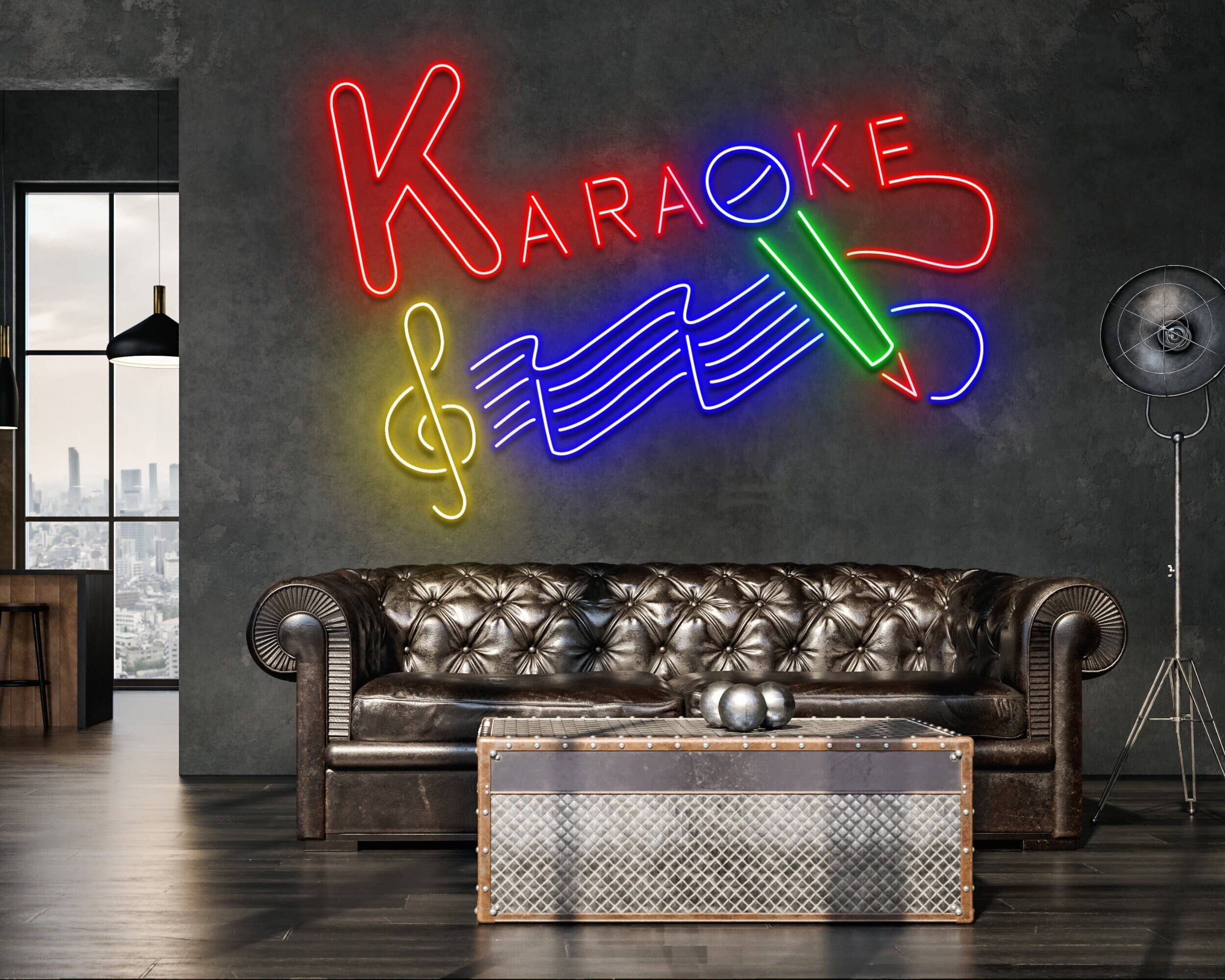 Glowneon Karaoke Night Bar Neon Sign - Walmart.com