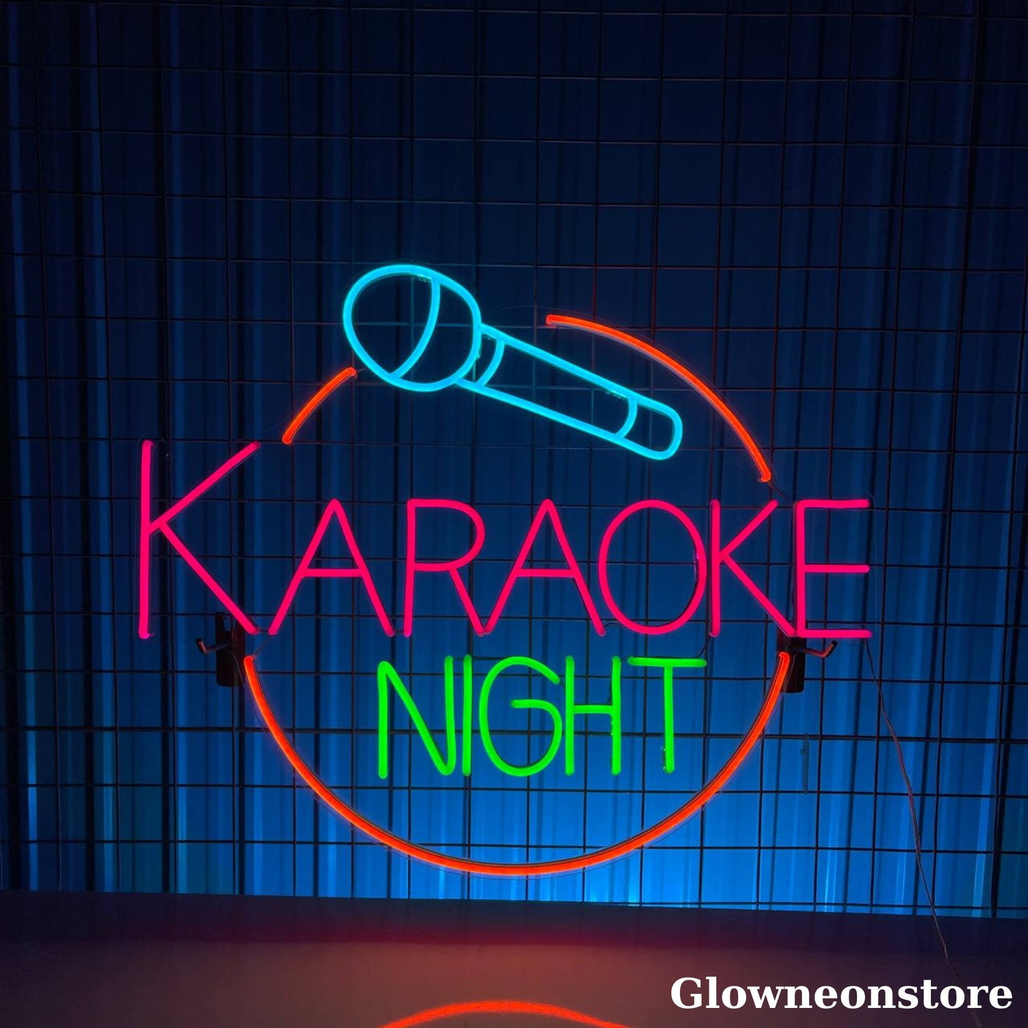 Glowneon Karaoke Night Neon Sign, Karaoke Wall Decor, Karaoke Led ...