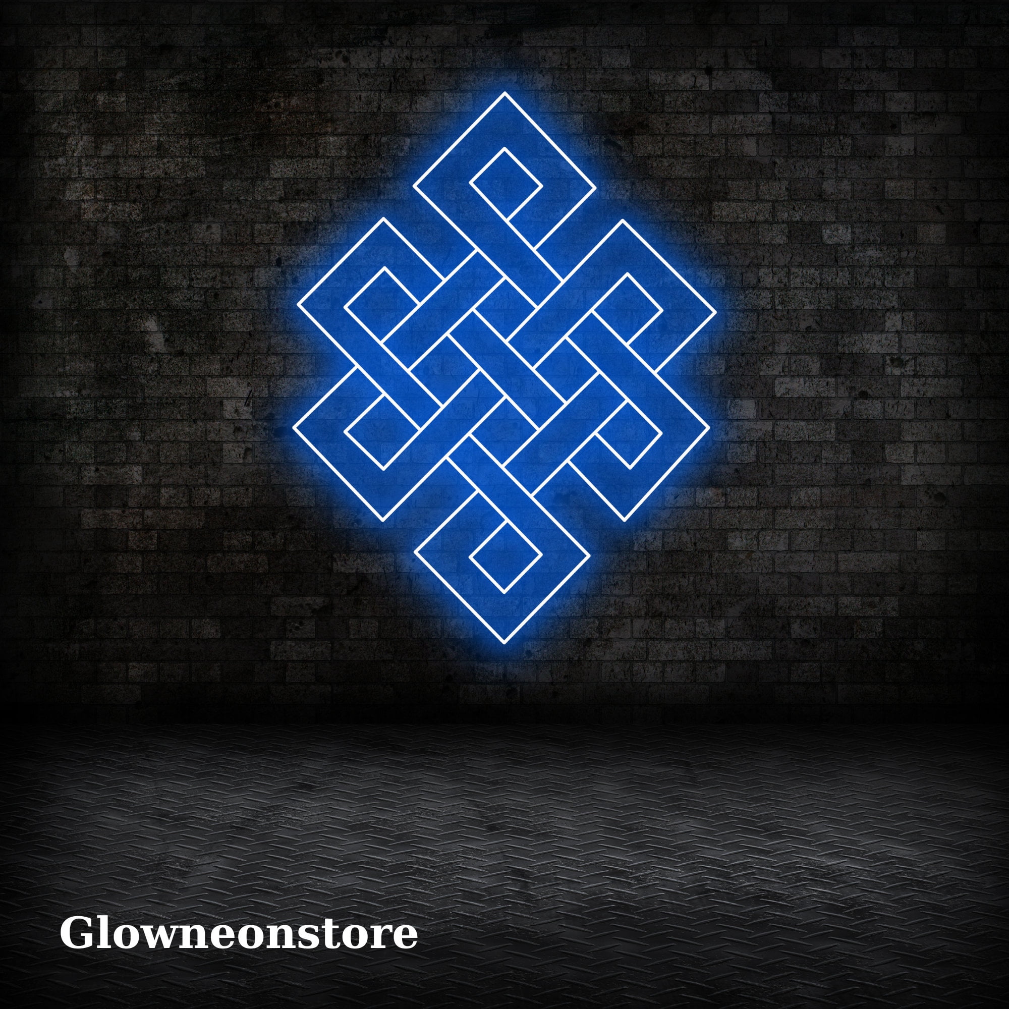Glowneon Karma Neon Sign, Karma Symbol Gifts Led Light, Endless Knot ...