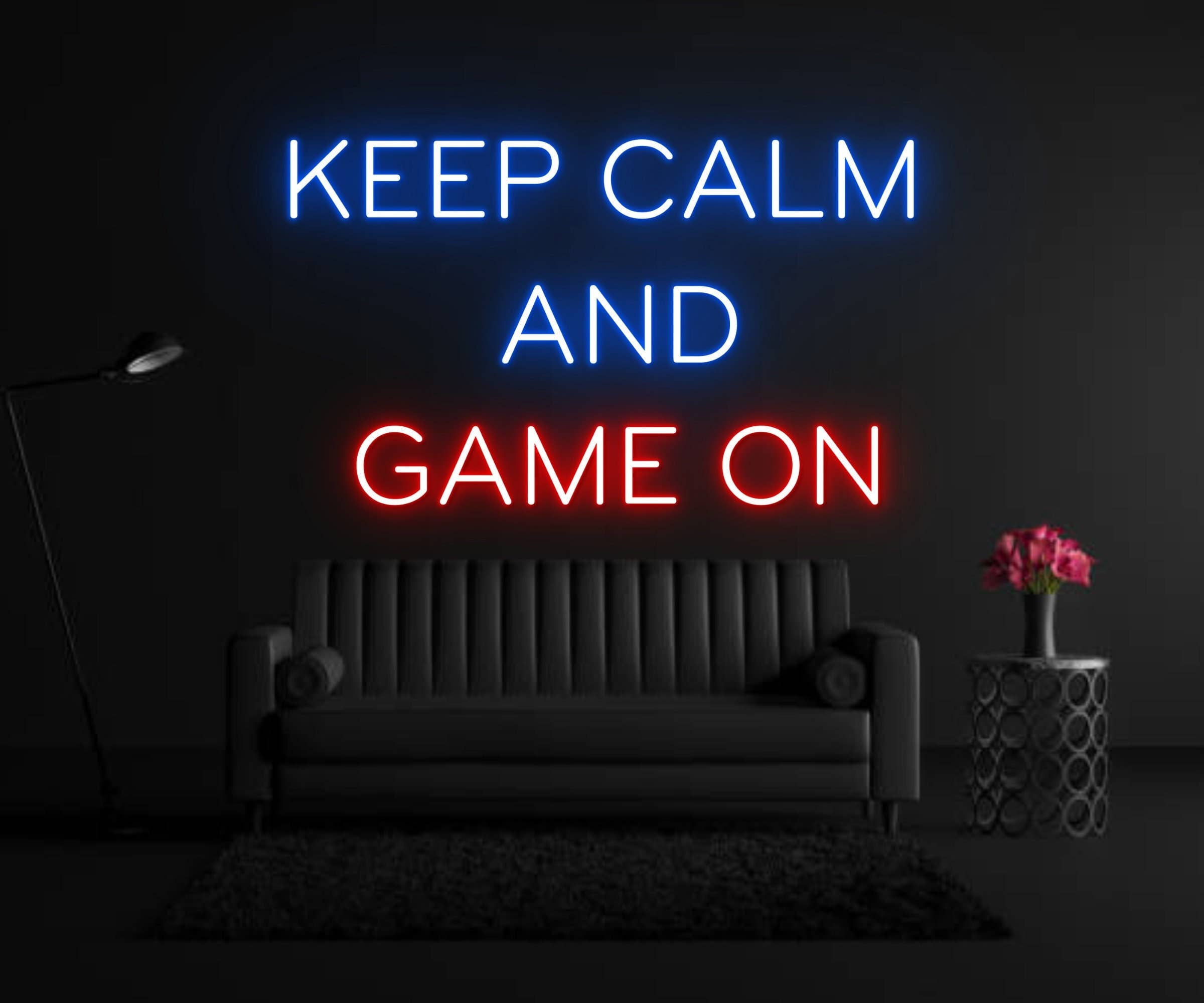 Glowneon Keep Calm And Game Room On Neon Sign - Walmart.com