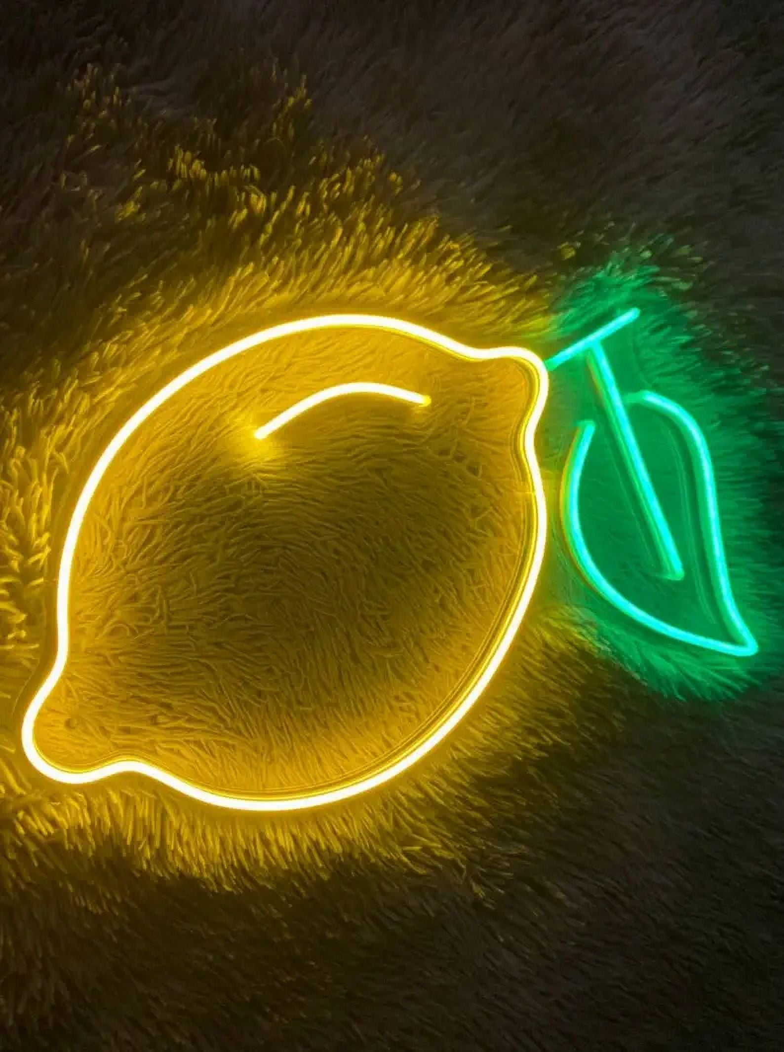 Glowneon Lemon Neon Sign, Juice Bar Coffee Shop Wall Decor - Walmart.com