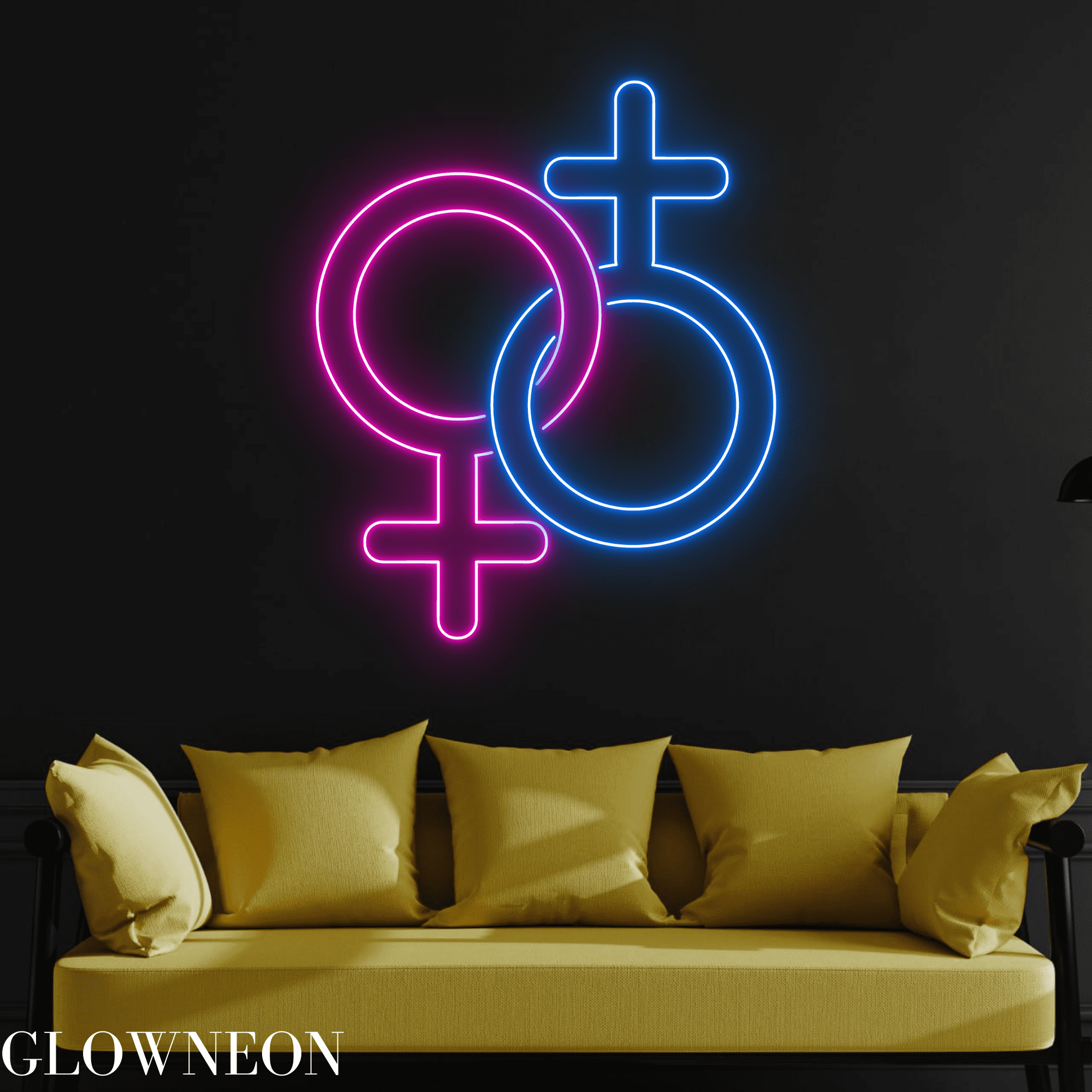 Glowneon Lesbian Neon Sign, Female Relationship Led Sign, Pride Sign ...